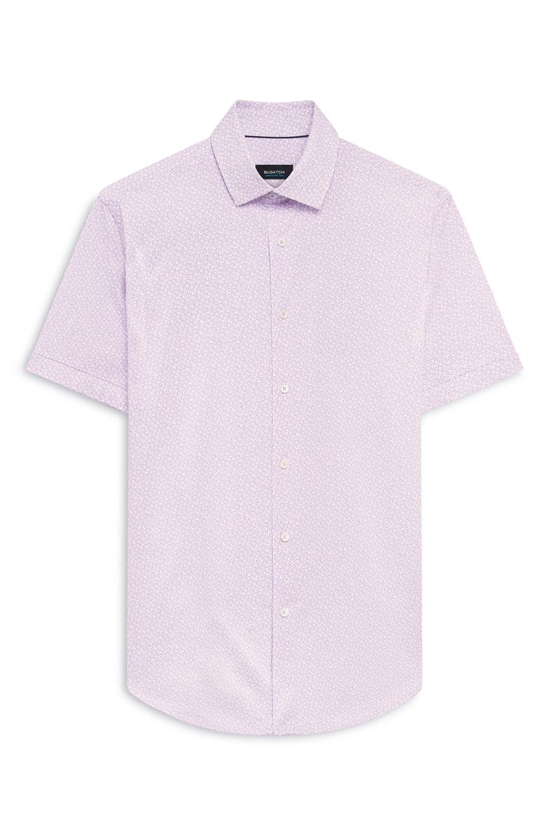 Bugatchi Floral Short Sleeve Stretch Cotton Button-Up Shirt | Nordstromrack