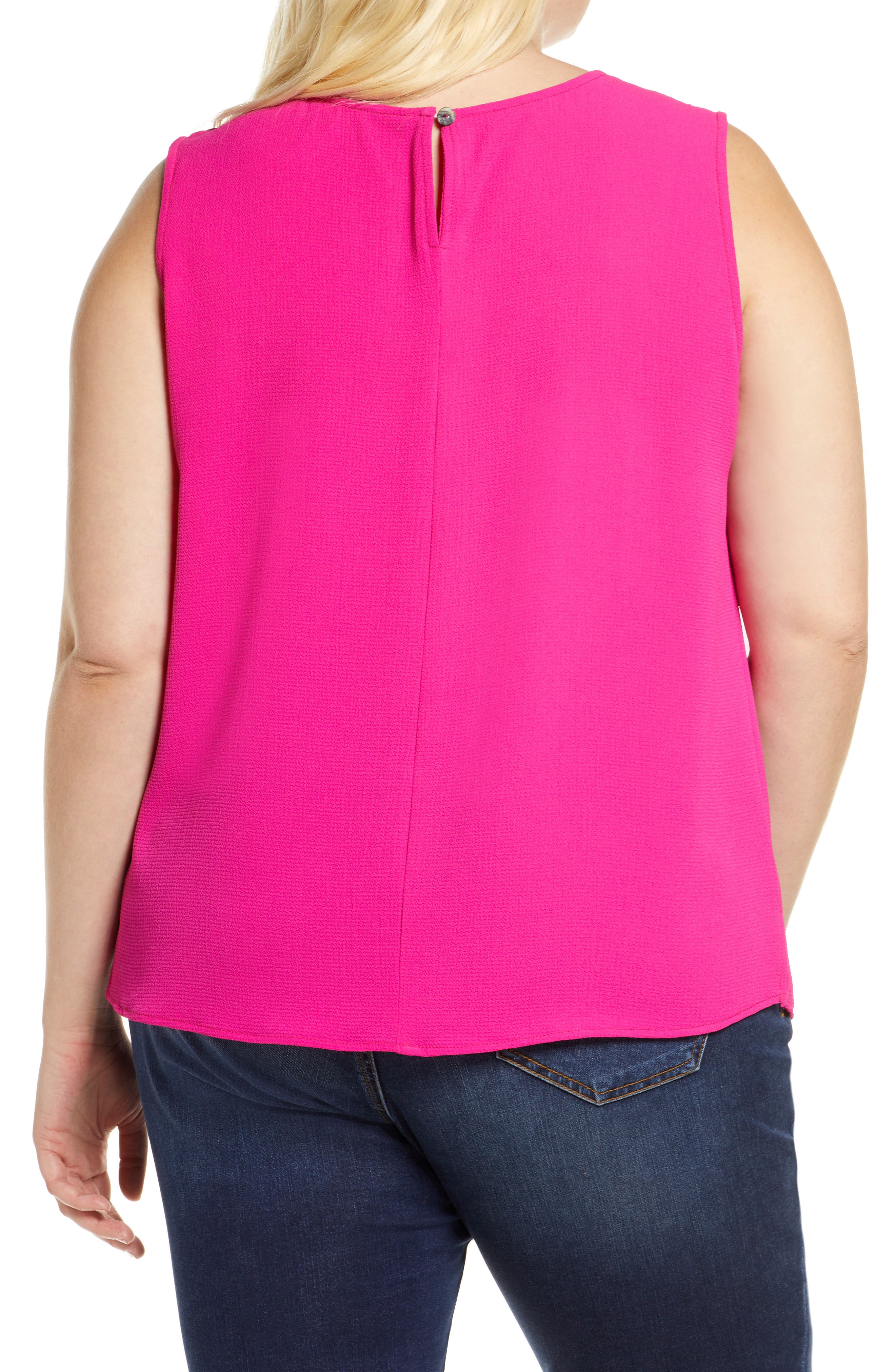 Loveappella Gathered Neck Shell | Nordstrom