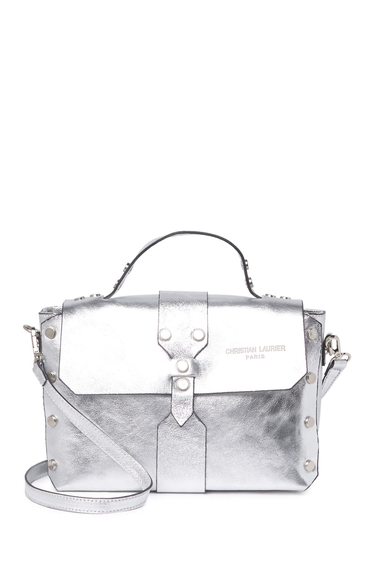 CHRISTIAN LAURIER Paty Studded Leather Shoulder Bag | Nordstromrack