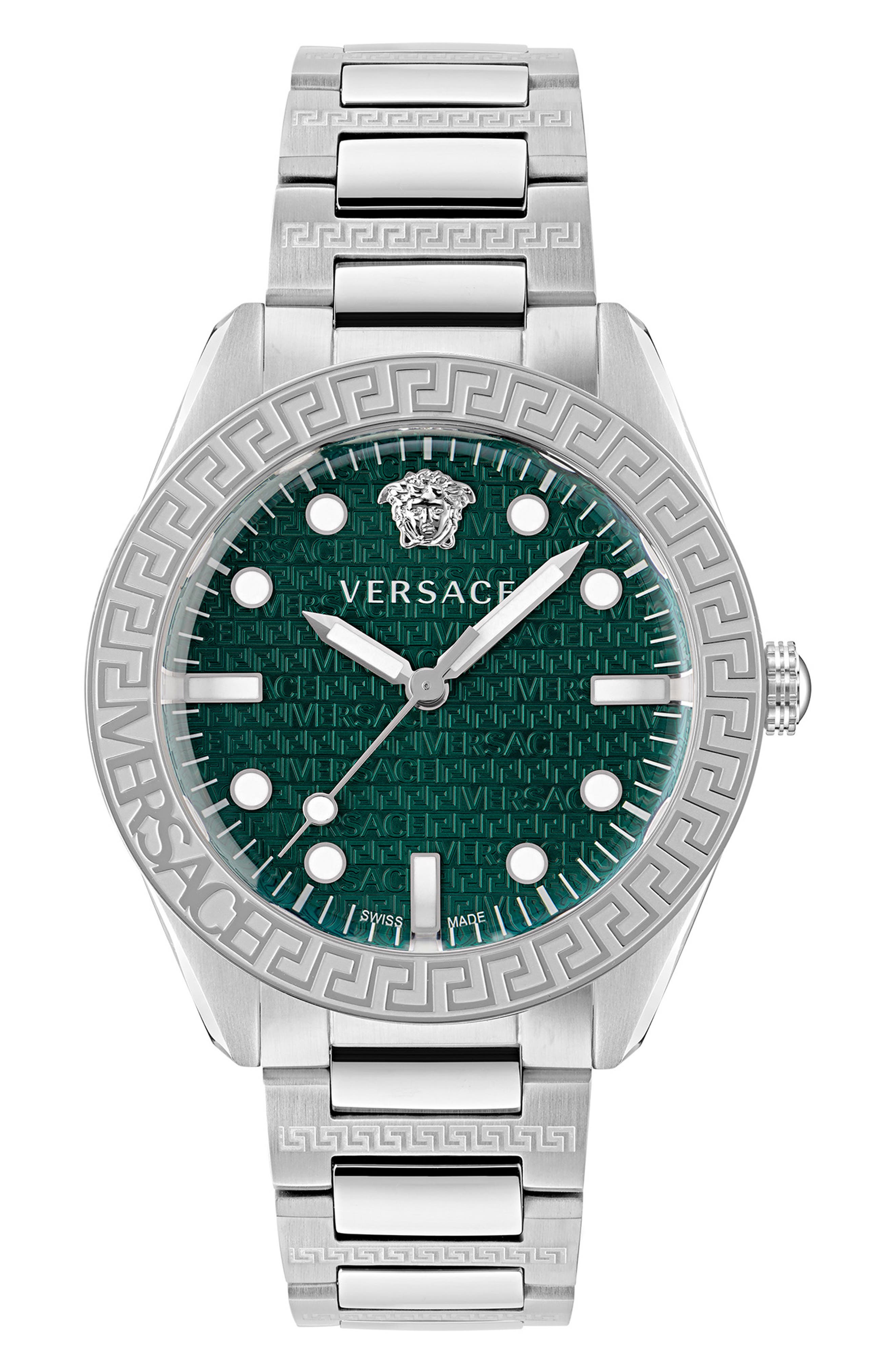 Versace Greca Dome Bracelet Watch, 42mm | Nordstromrack
