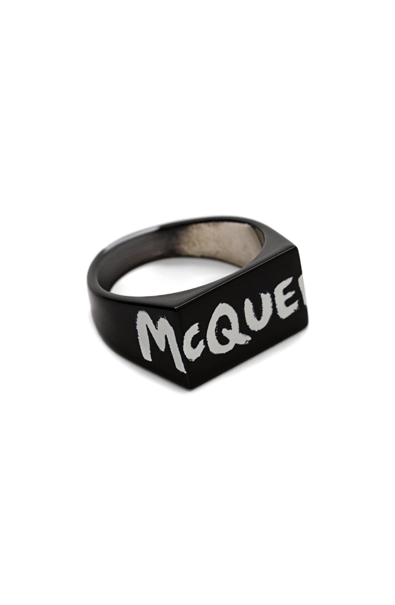 McQueen Alexander McQueen Men's Graffiti Logo Ring | Nordstromrack