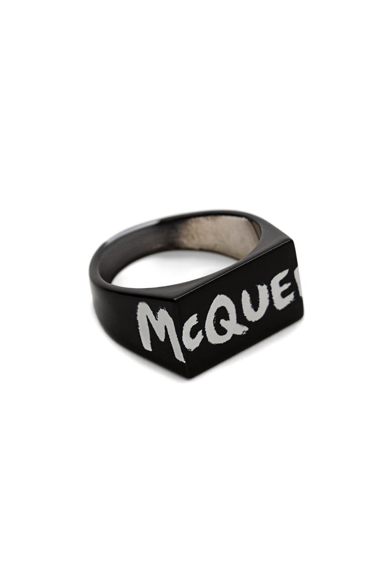 Alexander McQueen Men's Graffiti Logo Ring (Men) | Nordstromrack