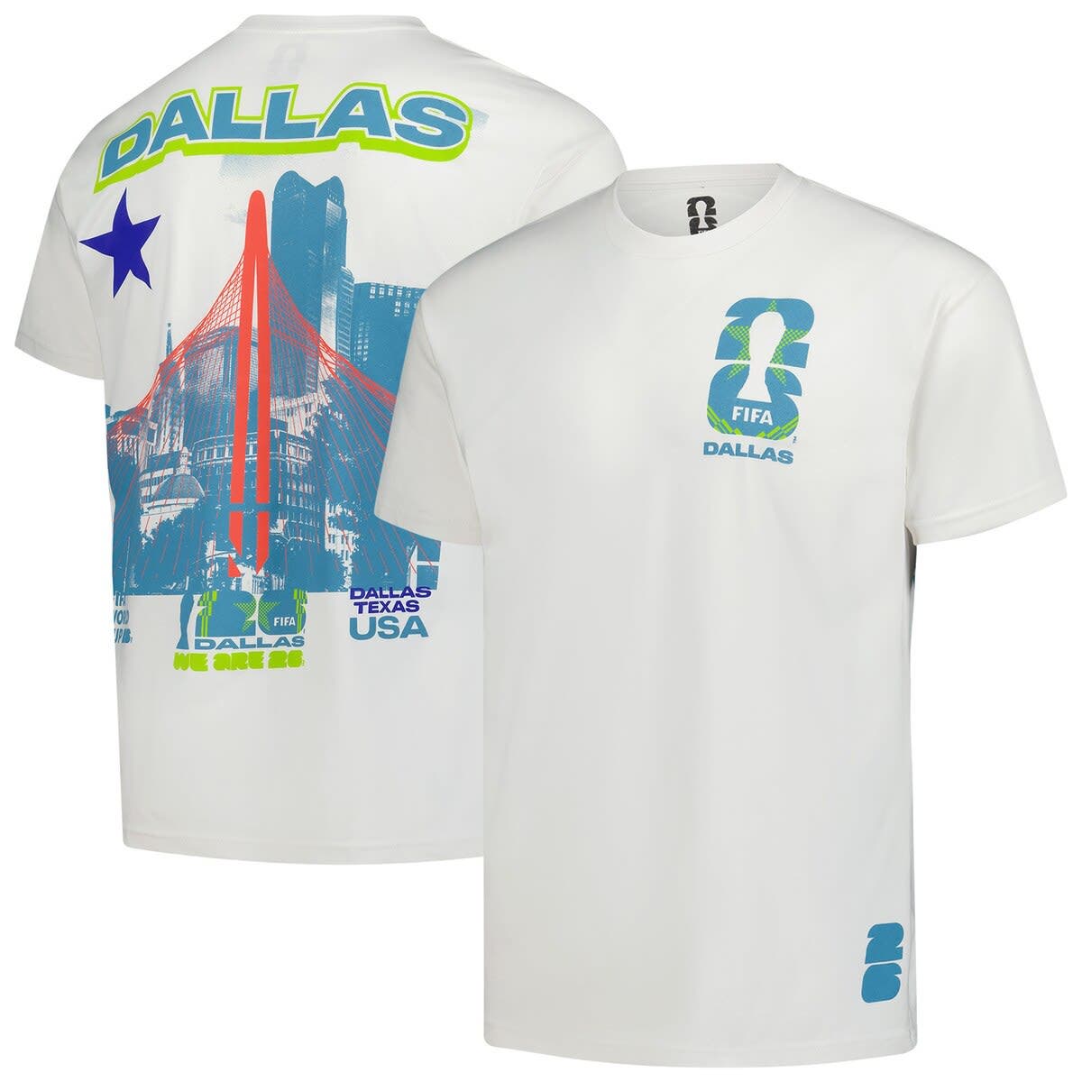 Outerstuff Men's Outerstuff Cream 2026 FIFA World Cup Dallas Host City ...