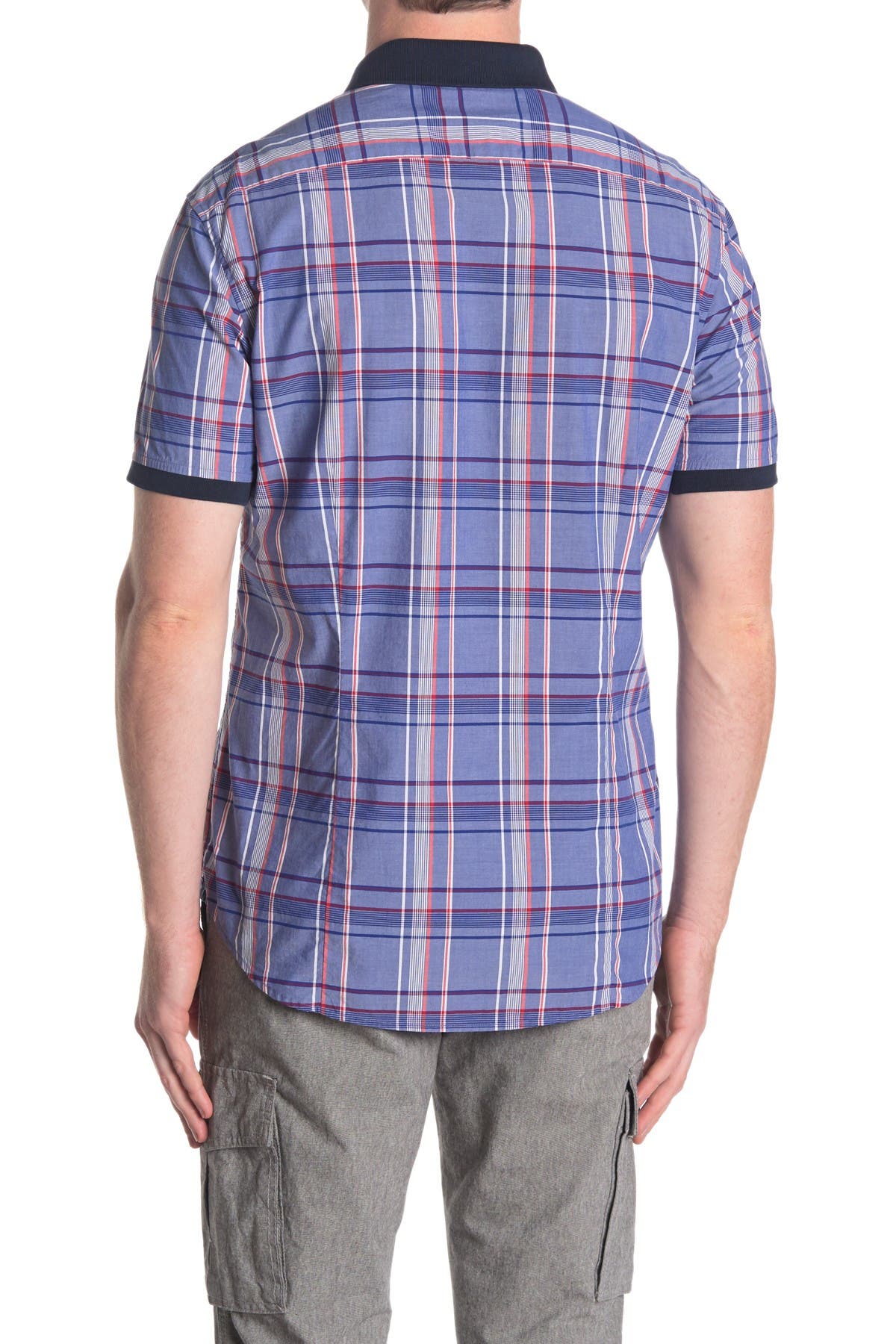 Michael Kors Slim Fit Aaron Stretch Short Sleeve Shirt | Nordstromrack