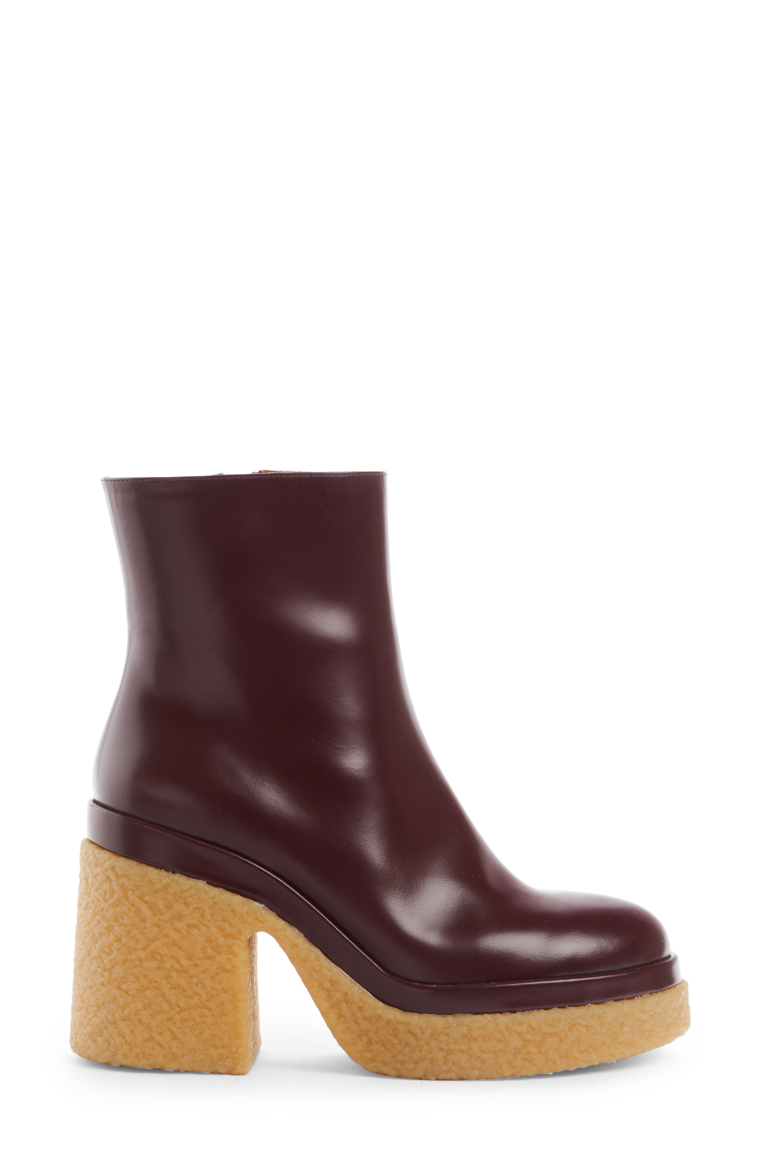 Chloé Kurtys Crepe Platform Leather Bootie (Women) | Nordstromrack