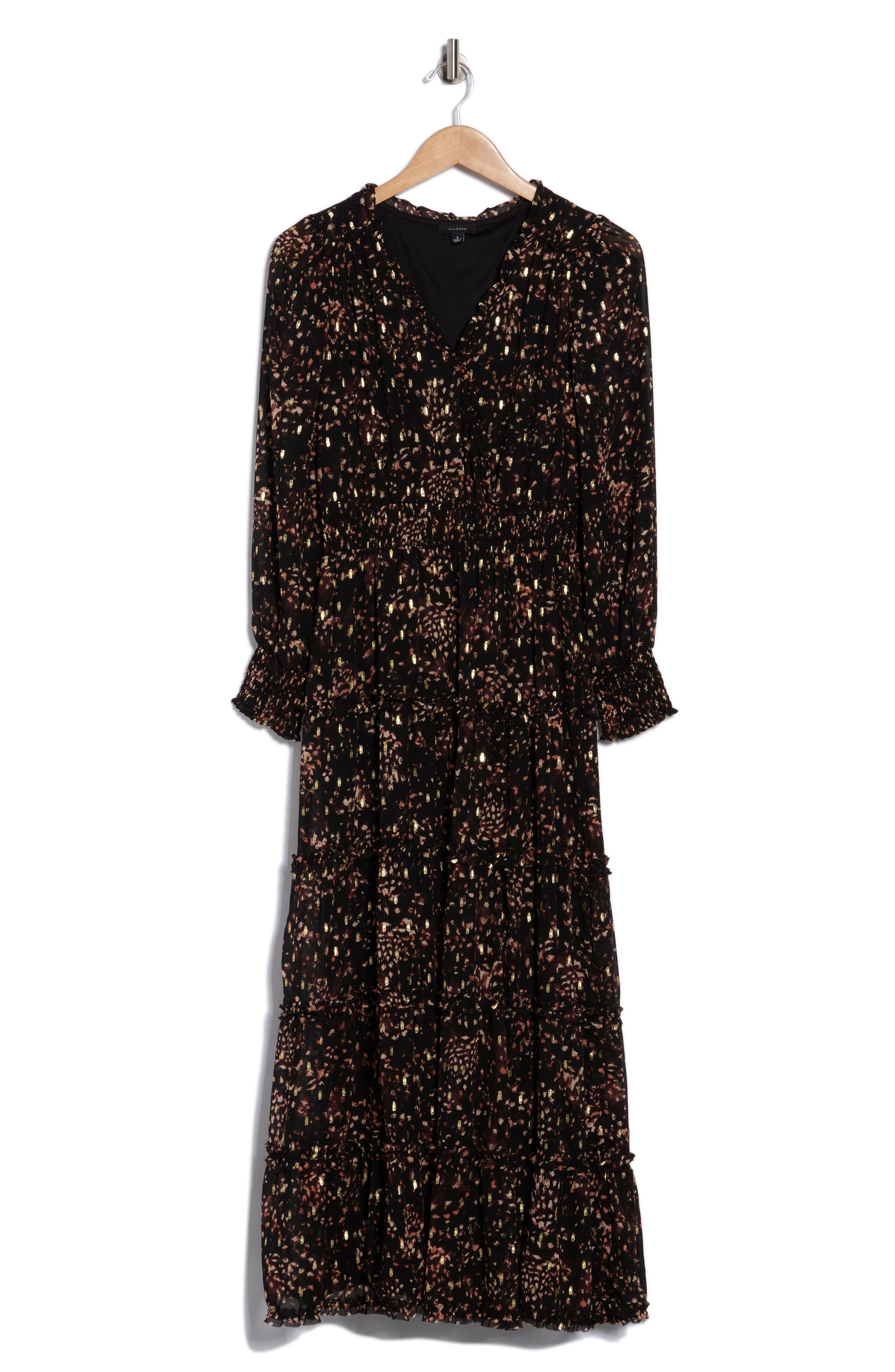 Halogen® Flutter Sleeve Midi Dress | Nordstromrack