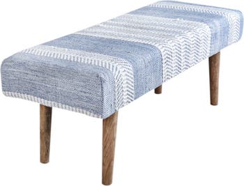 Anaya Seaside Stripe Handwoven Bench | Nordstrom