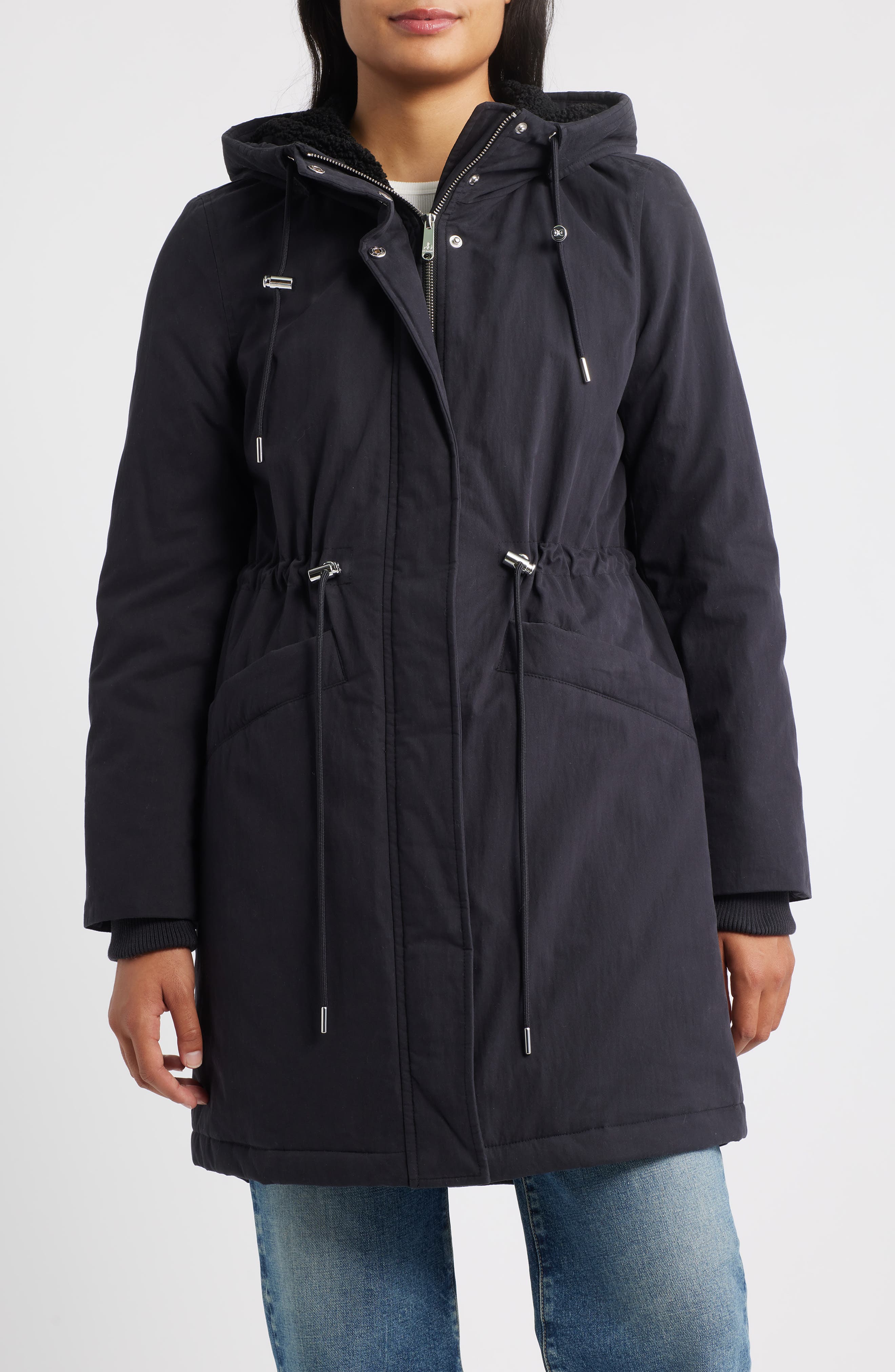 Sam Edelman Faux Shearling Lined Anorak | Nordstromrack