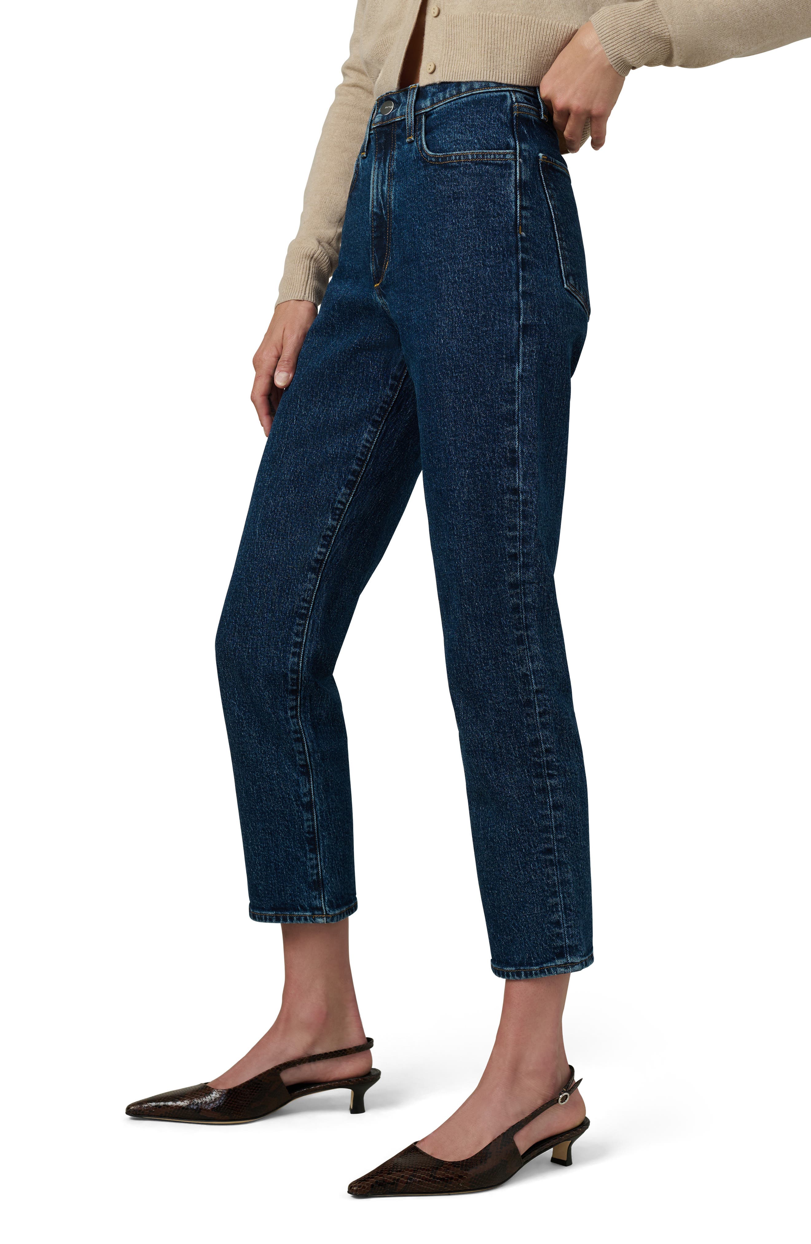 The Margot High Waist Ankle Slim Straight Leg Jeans (Women) | Nordstromrack