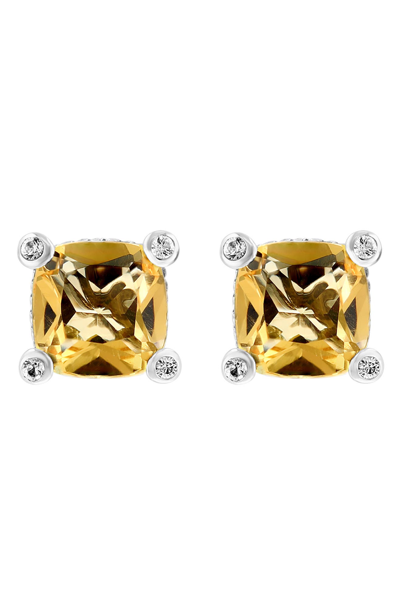EFFY Citrine & White Topaz Stud Earrings | Nordstromrack