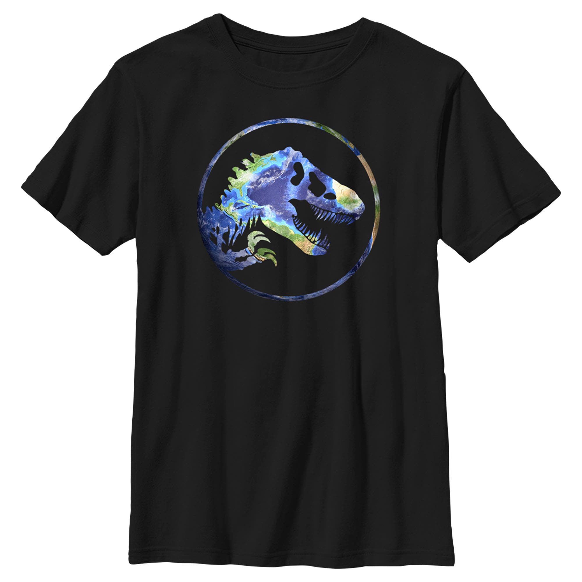 JURASSIC WORLD Boy's Jurassic World Earth Day T. Rex Logo Graphic T ...
