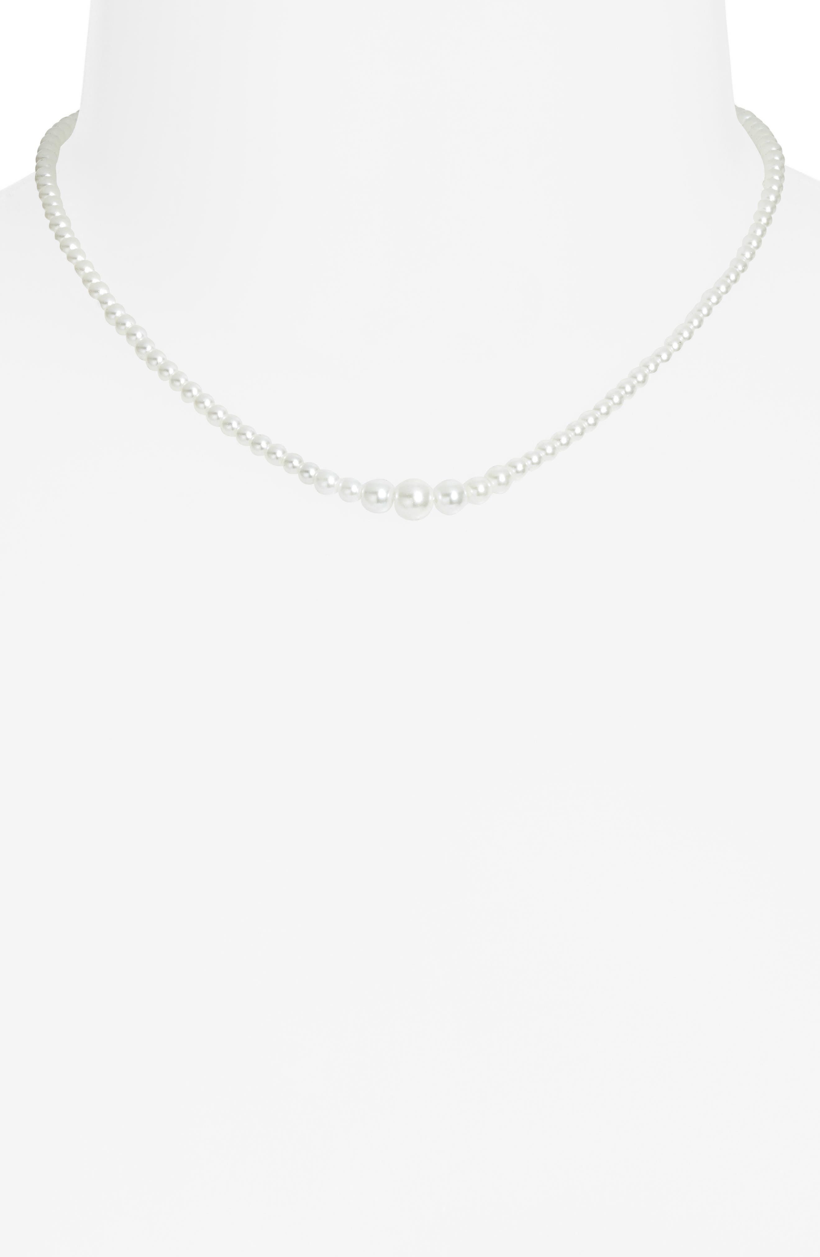 Nordstrom Graduated Faux Pearl Necklace | Nordstromrack