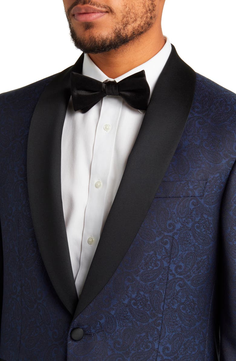 Ted Baker London Josh Paisley Shawl Collar Wool Dinner Jacket ...