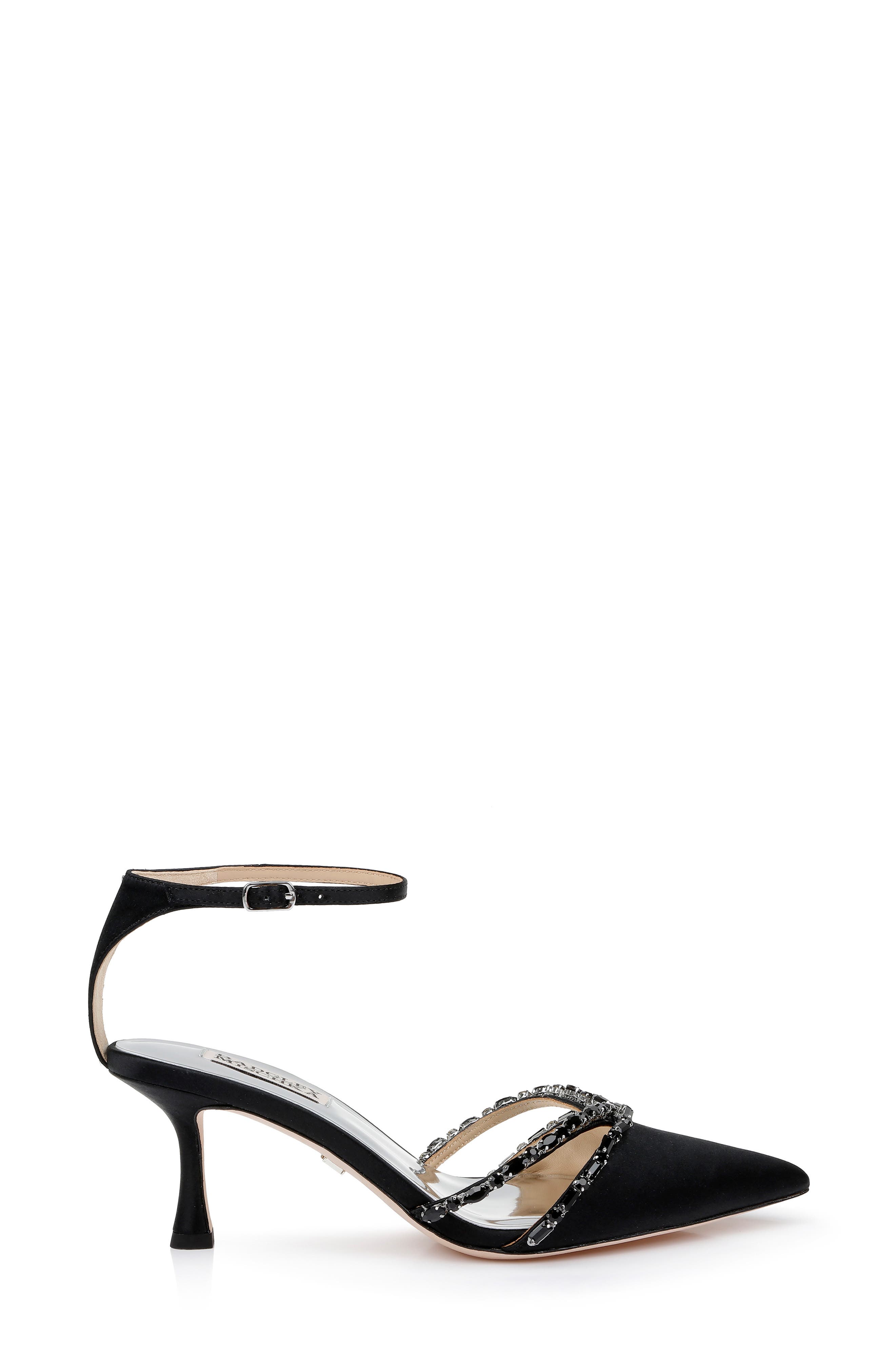 Badgley Mischka Collection Ankle Strap Pointed Toe Pump (Women ...