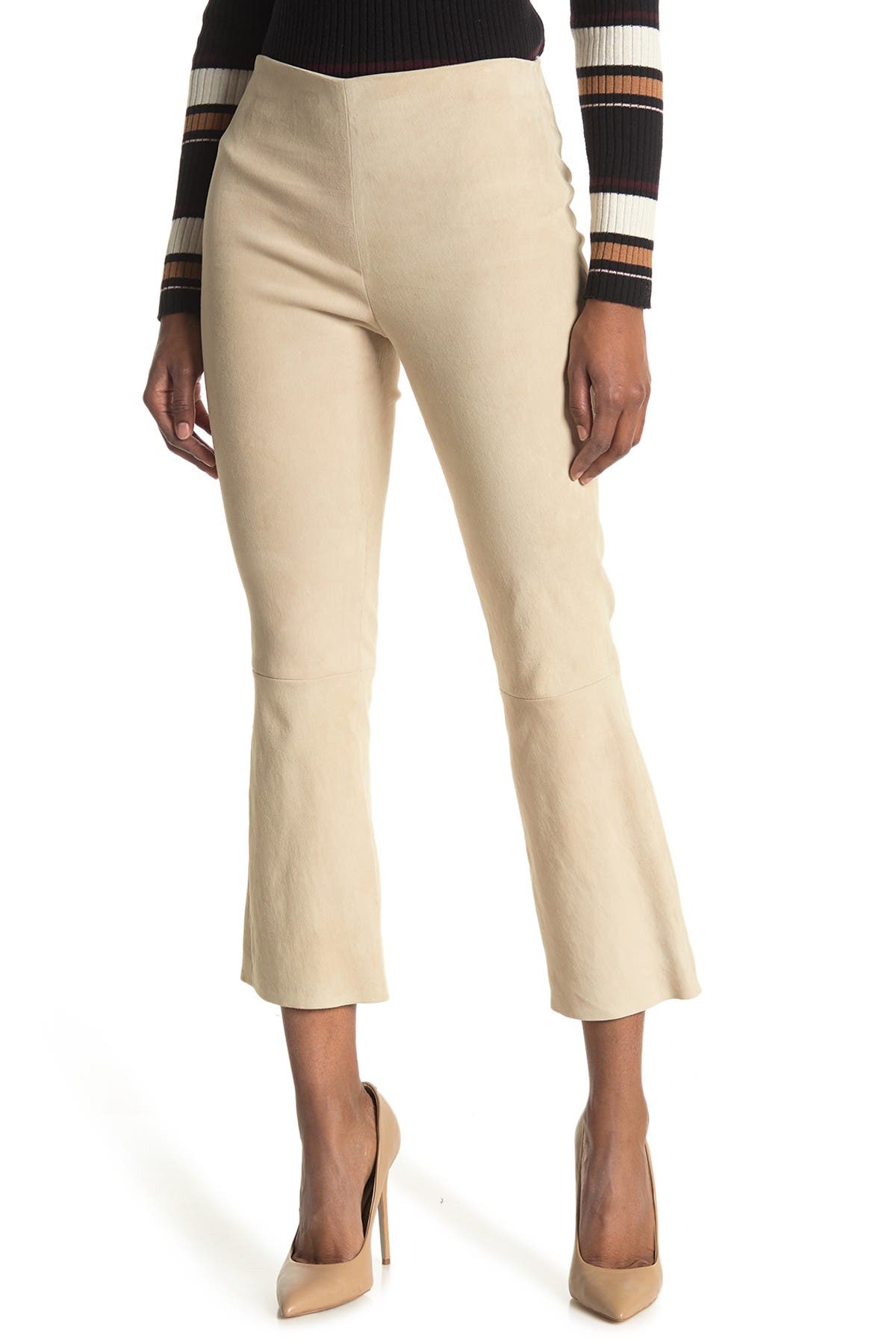 Theory Kick Pull-On Suede Pants | Nordstromrack
