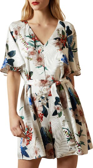 Ted Baker London Lynnea Jamboree Tie Waist Tunic | Nordstrom