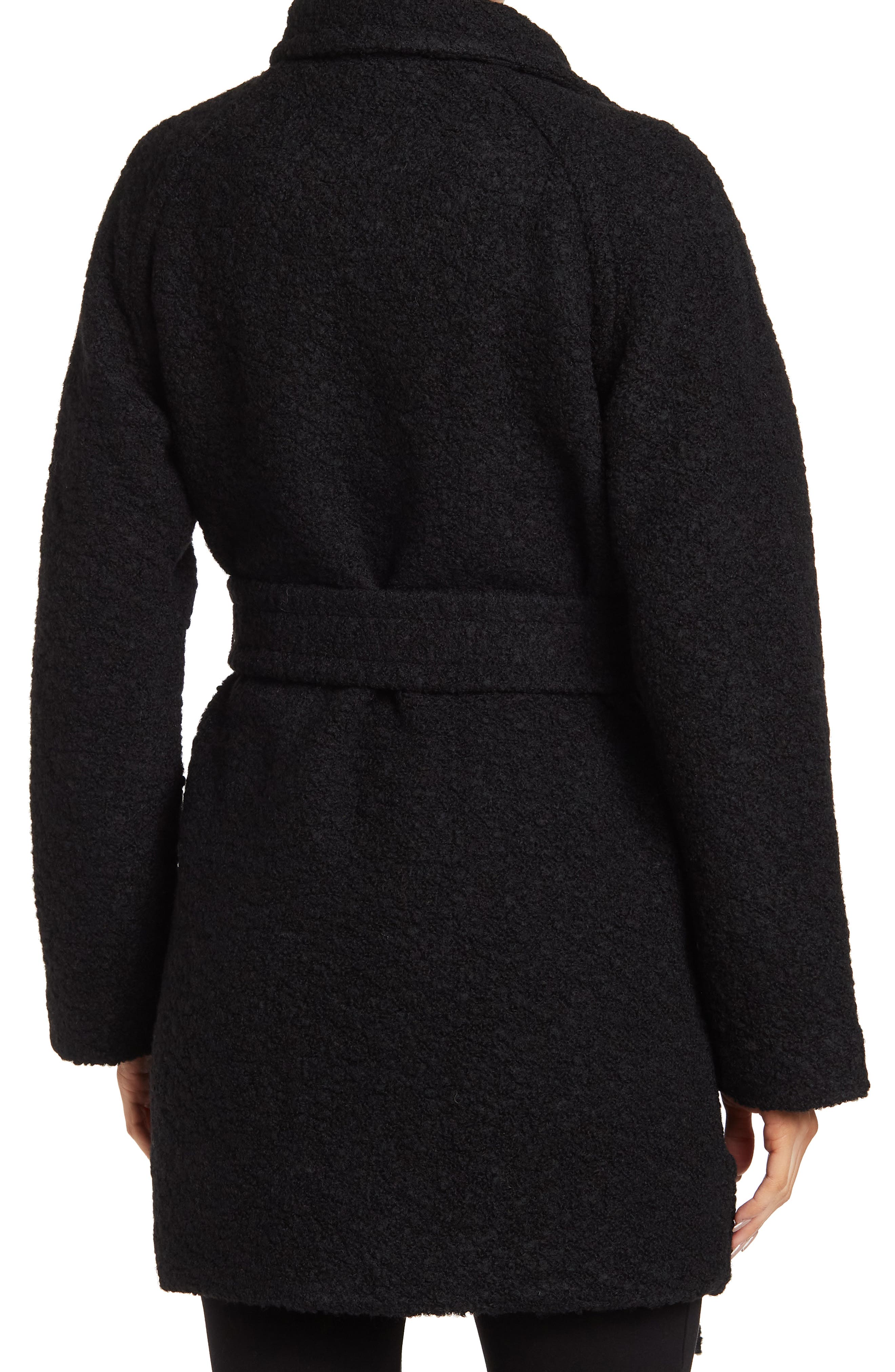 Ganni Boucle Wool Wrap Coat | Nordstromrack