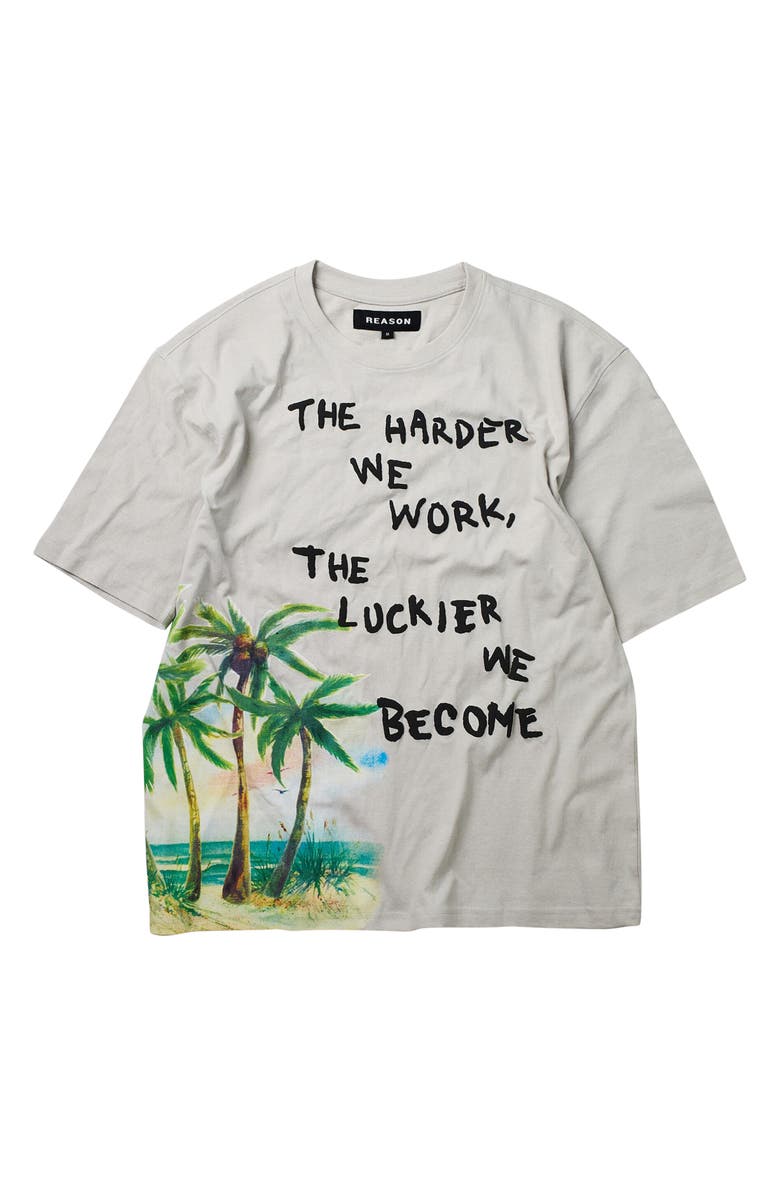 Reason Luckier We Become Graphic Print T-Shirt | Nordstromrack