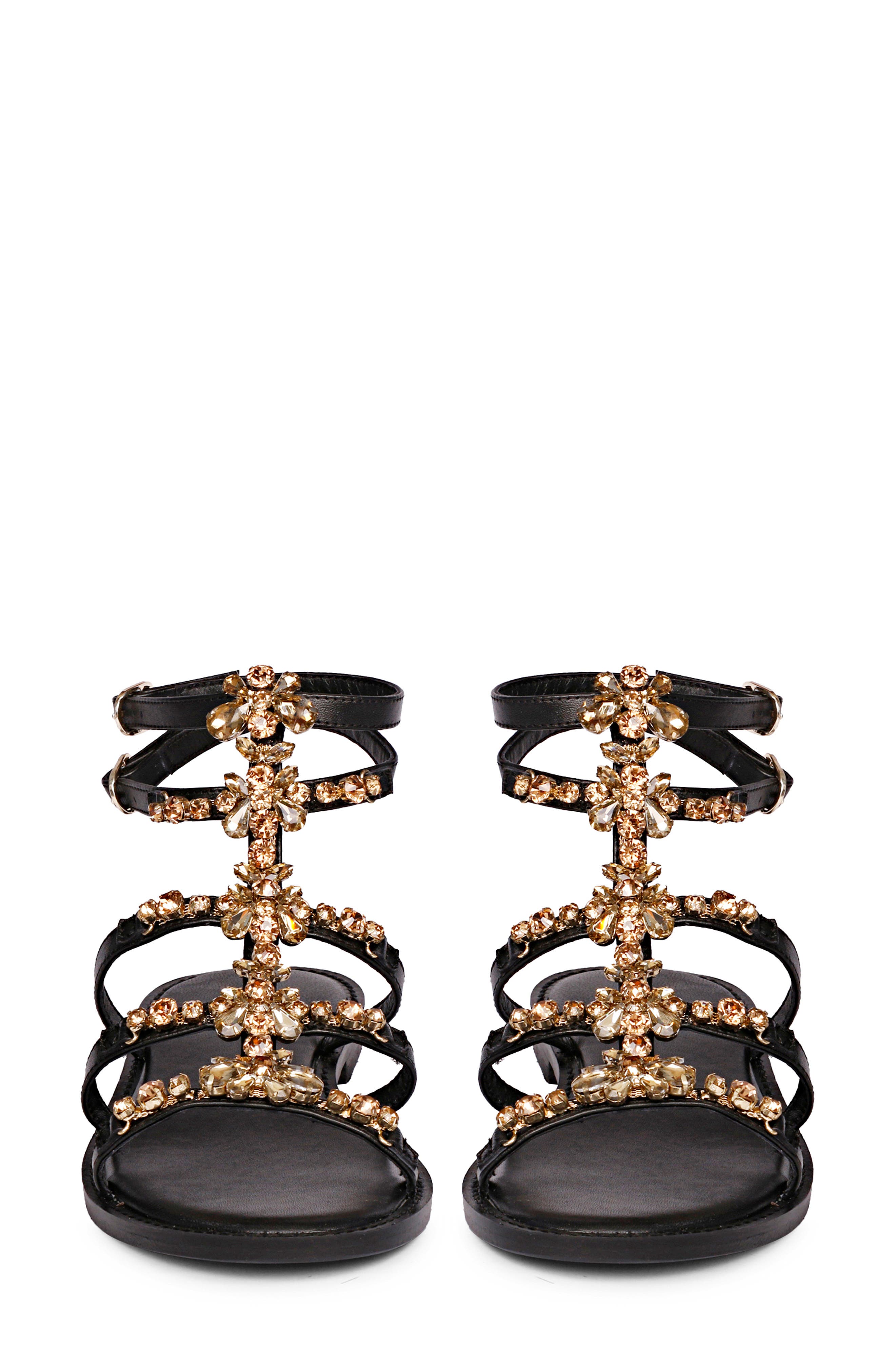 SAINT G Sienna Crystal Gladiator Sandal (Women) | Nordstromrack