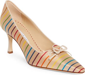 Manolo Blahnik Zaman Stripe Pump (Women) | Nordstromrack
