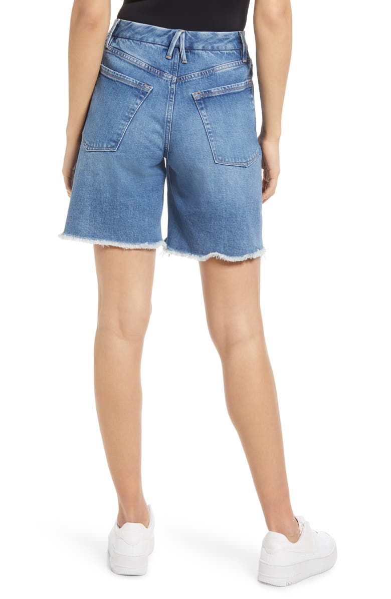 Good American 90s Icon High Waist Bermuda Shorts | Nordstromrack