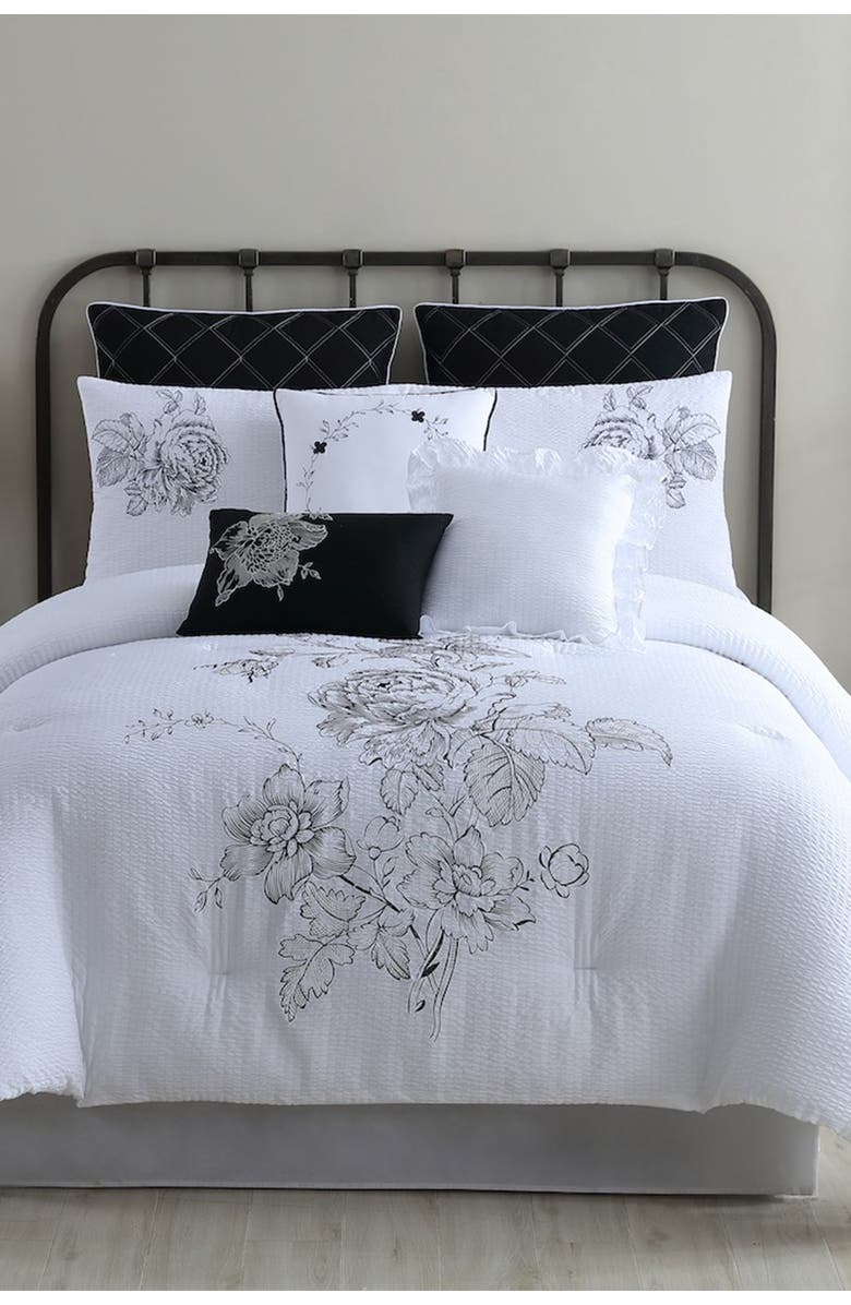 Modern Threads 8-Piece Fashion Comforter Set - Cascading Floral ...