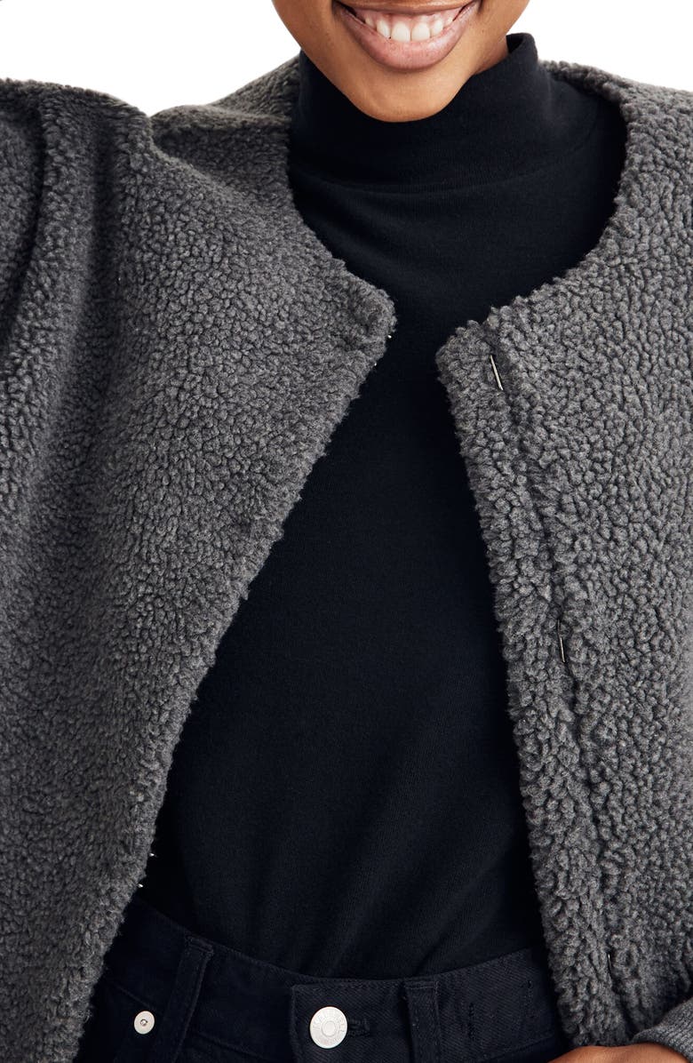 Madewell Bonded Fleece Cocoon Coat | Nordstromrack