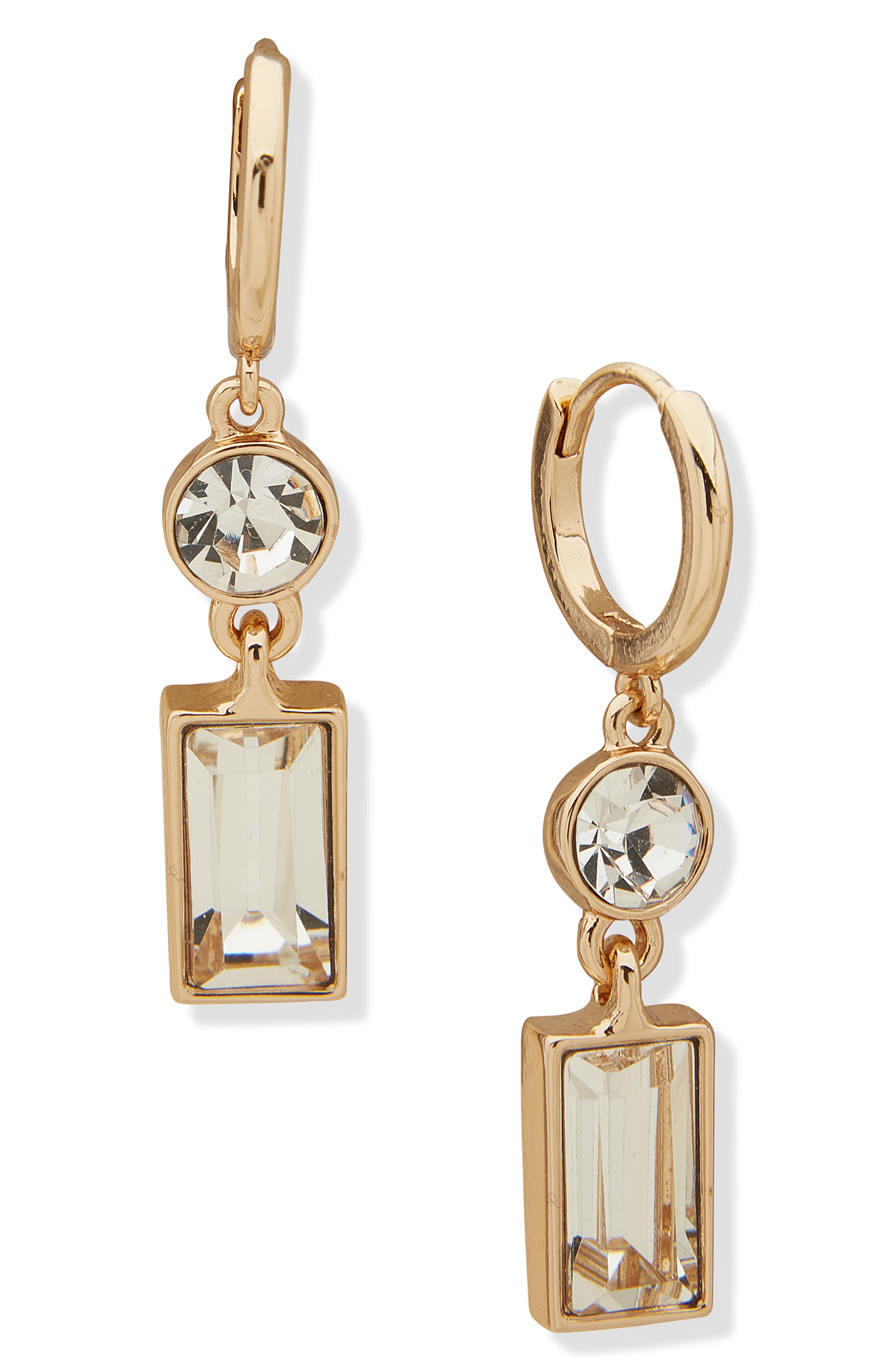 KARL LAGERFELD Double Stone Drop Earrings | Nordstromrack