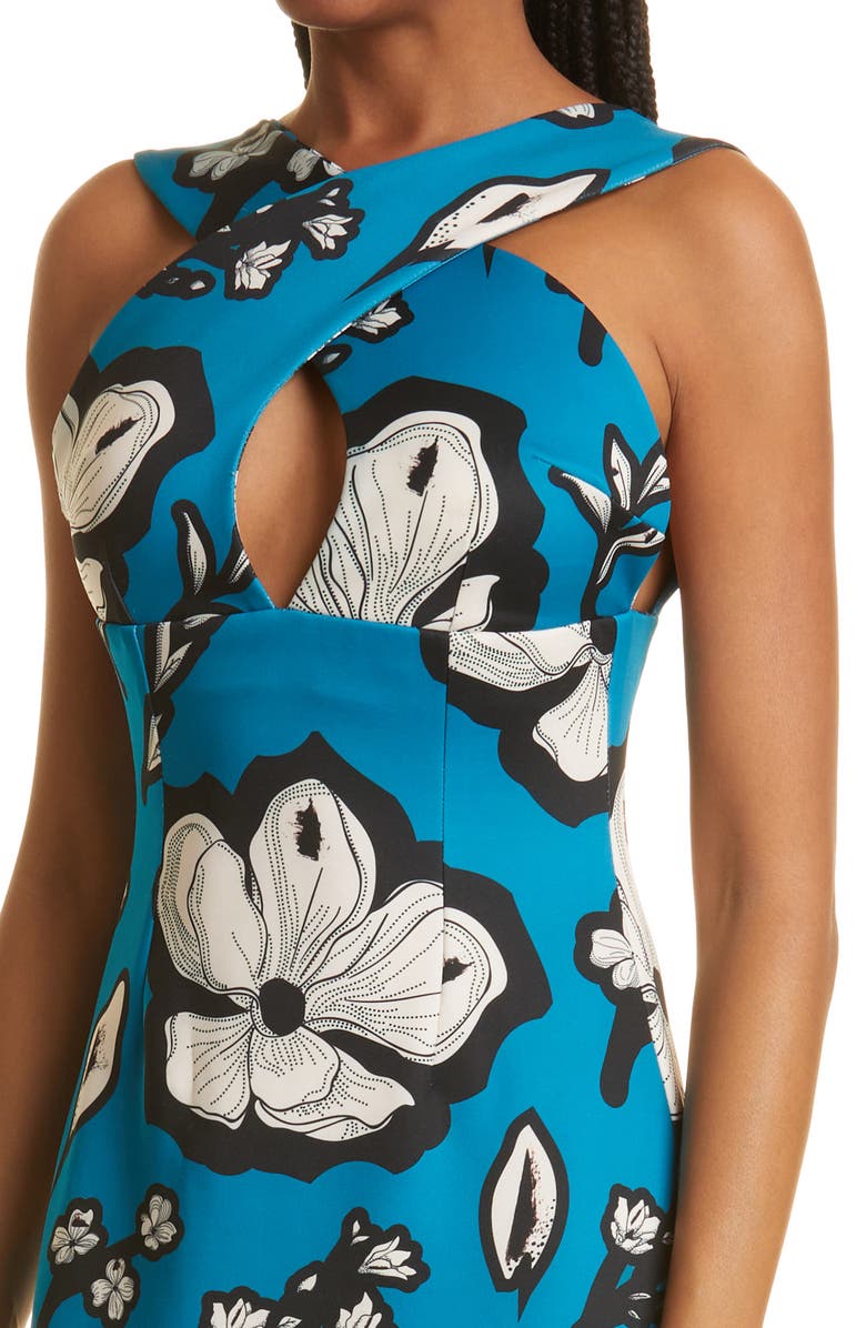 Kimberly Goldson Chrissi Floral Cutout Detail Bodycon Dress | Nordstromrack