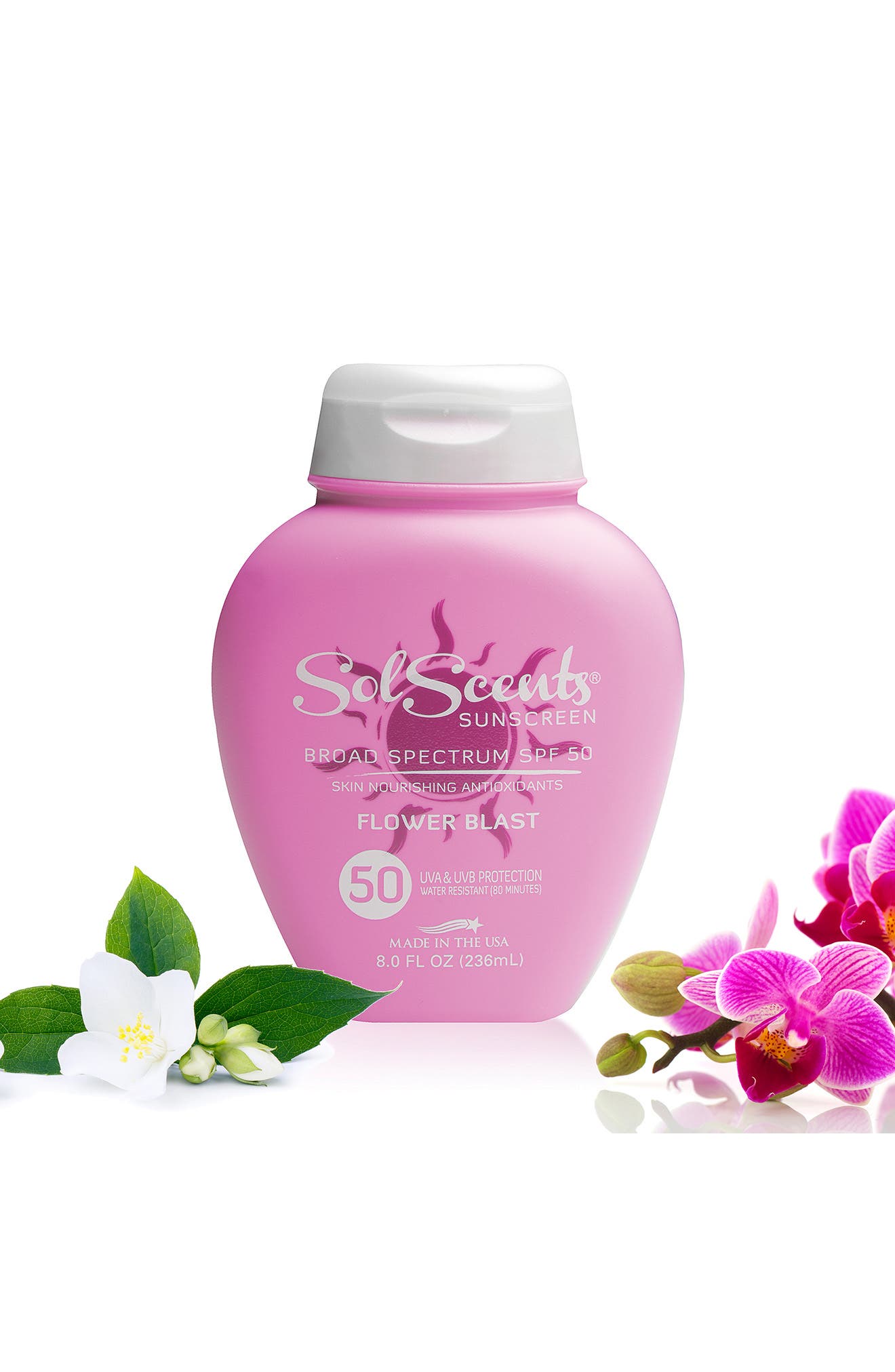 SOLSCENTS Moisturizing Sunscreen Lotion SPF 50 - Flower Blast - Pack of ...