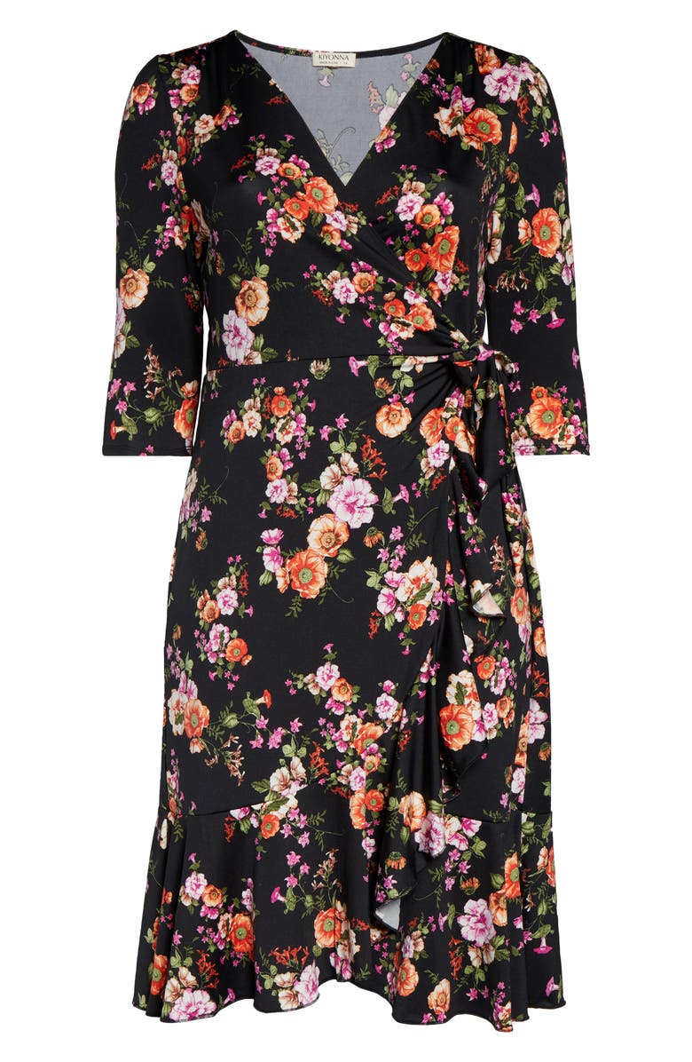 Kiyonna Flirty Flounce Wrap Dress | Nordstromrack