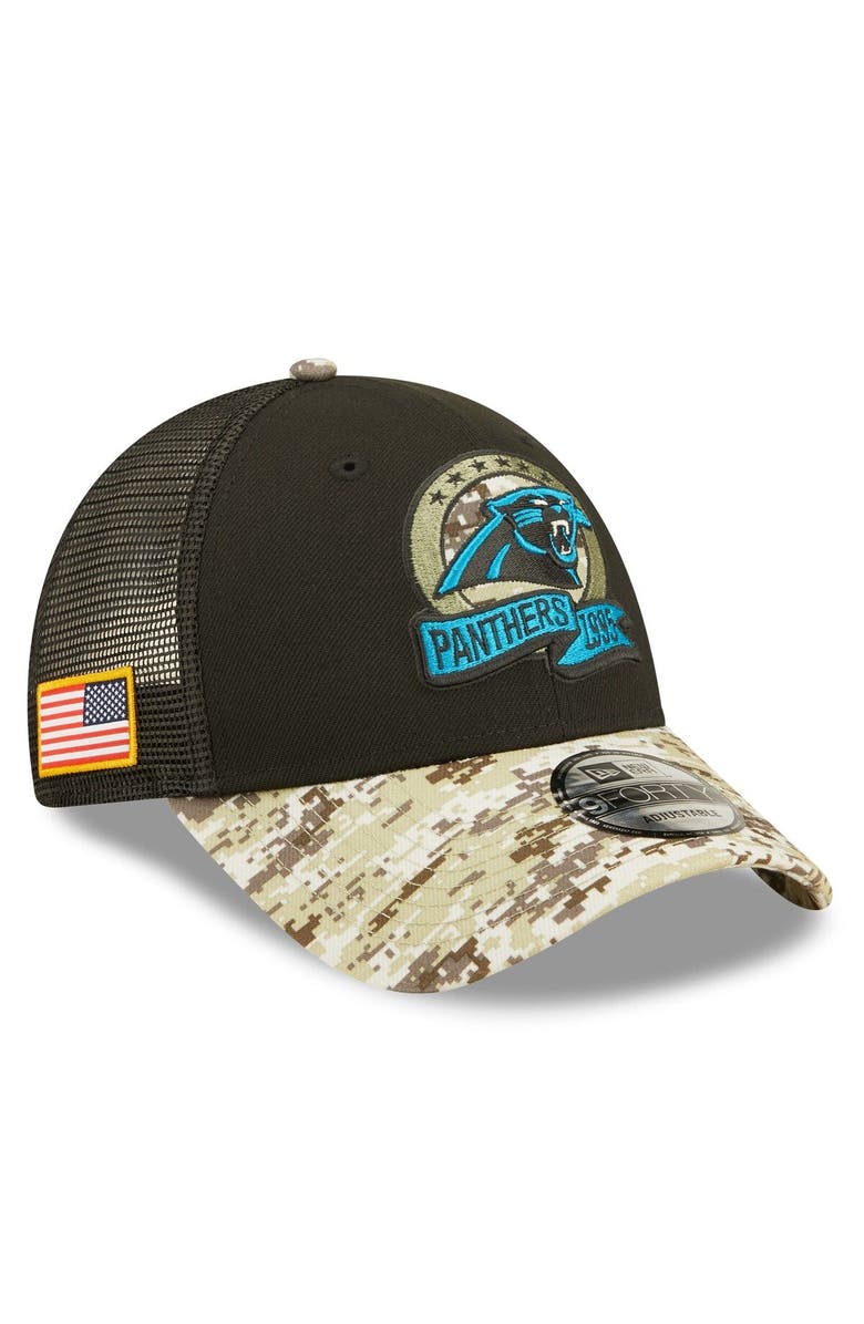 New Era Men's New Era Black/ Carolina Panthers 2022 Salute To Service ...
