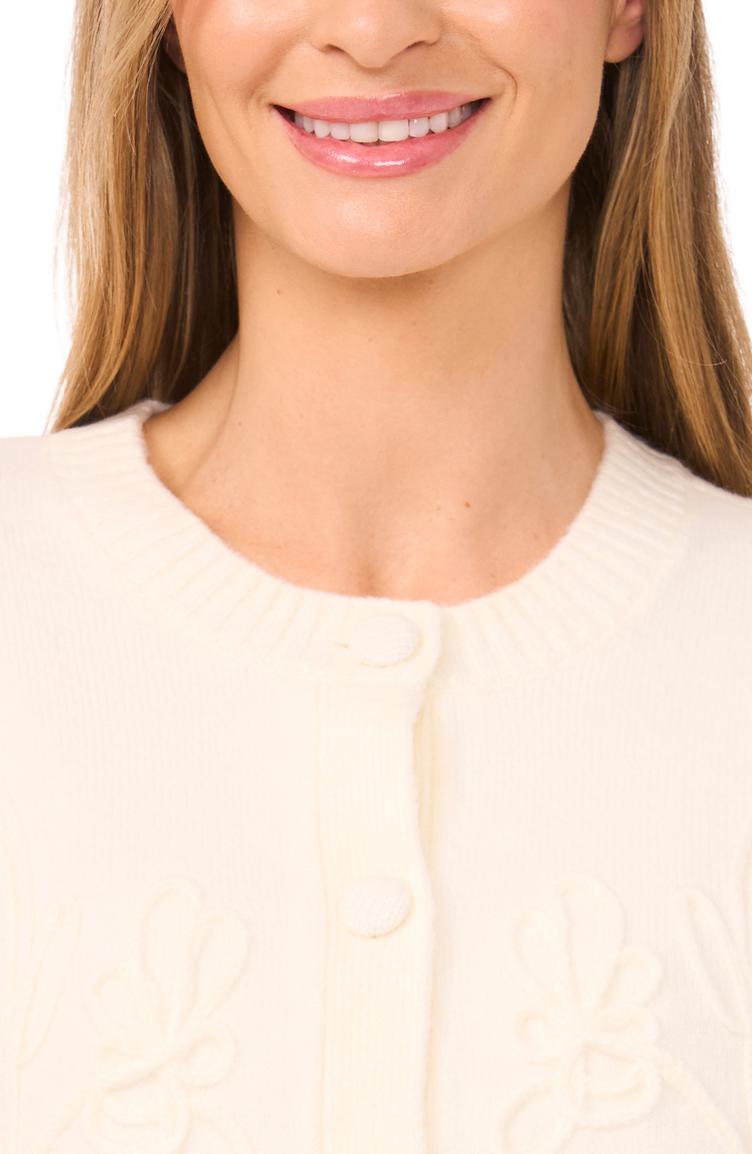 CeCe Floral Soutache Cardigan | Nordstromrack
