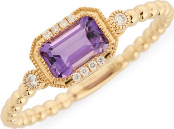 Meira T 14K Gold & Amethyst Ring | Nordstromrack