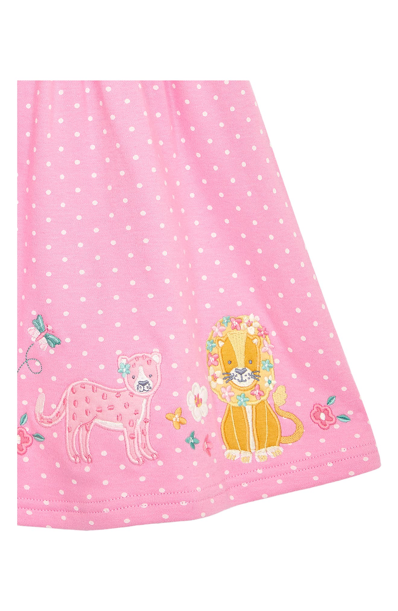 JOJO MAMAN BEBE Polka Dot Cats Appliqué Cotton Dress | Nordstromrack