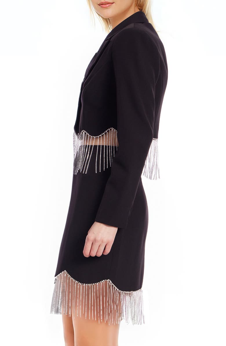 Jewel Badgley Mischka Crystal Chain Fringe Jacket | Nordstromrack