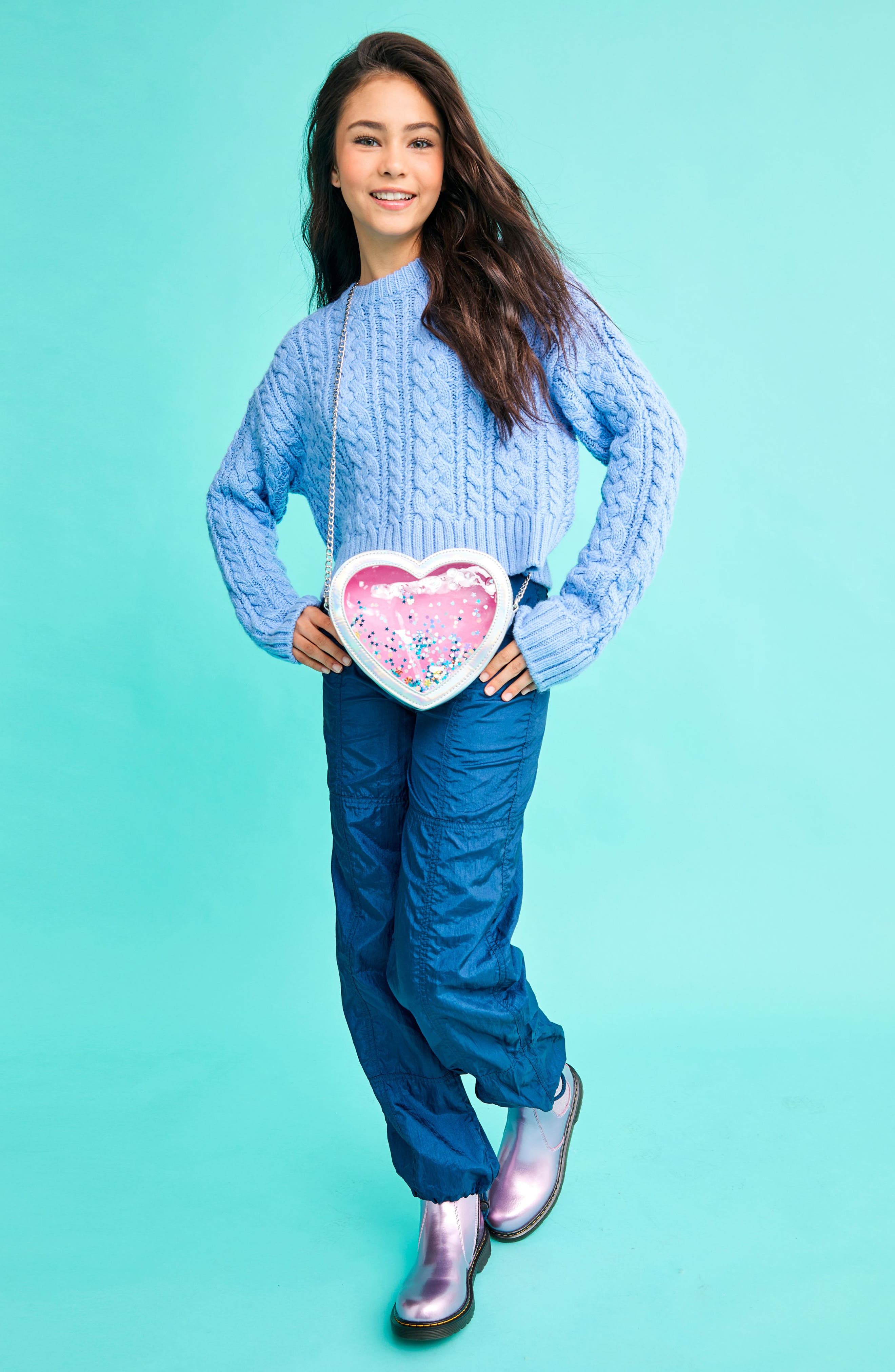 Iscream Kids' Heart Confetti Crossbody Bag | Nordstromrack