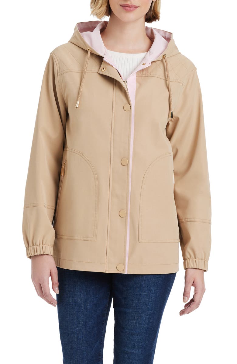 Kate Spade New York water resistant hooded jacket | Nordstrom