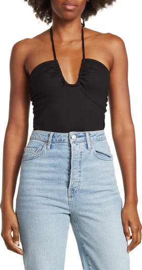 WAYF Halter Neck Bodysuit | Nordstromrack