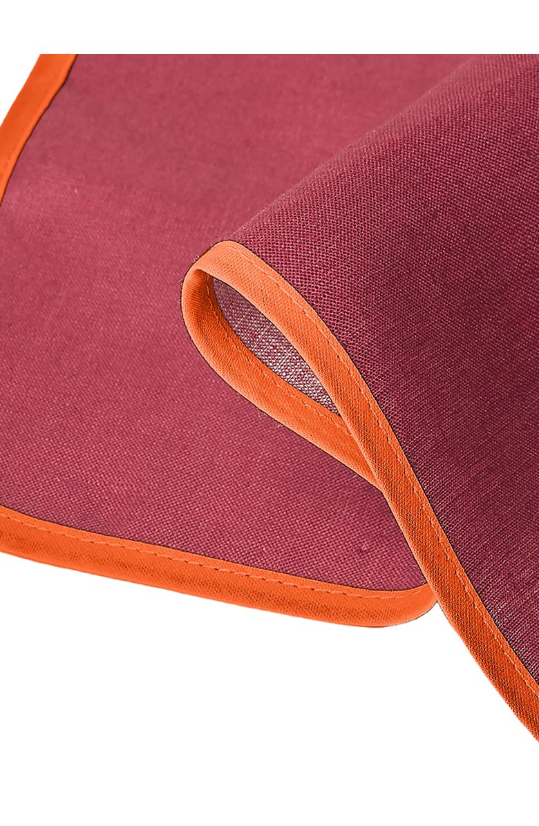 La DoubleJ Large Napkins Set Of 2 (45X45) Rainbow Raspberry | Nordstrom