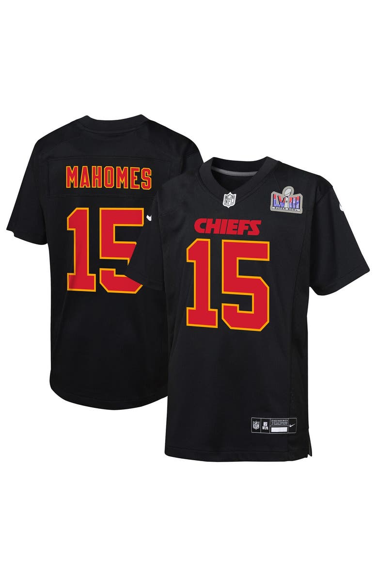 Nike Youth Nike Patrick Mahomes Black Kansas City Chiefs Super Bowl ...