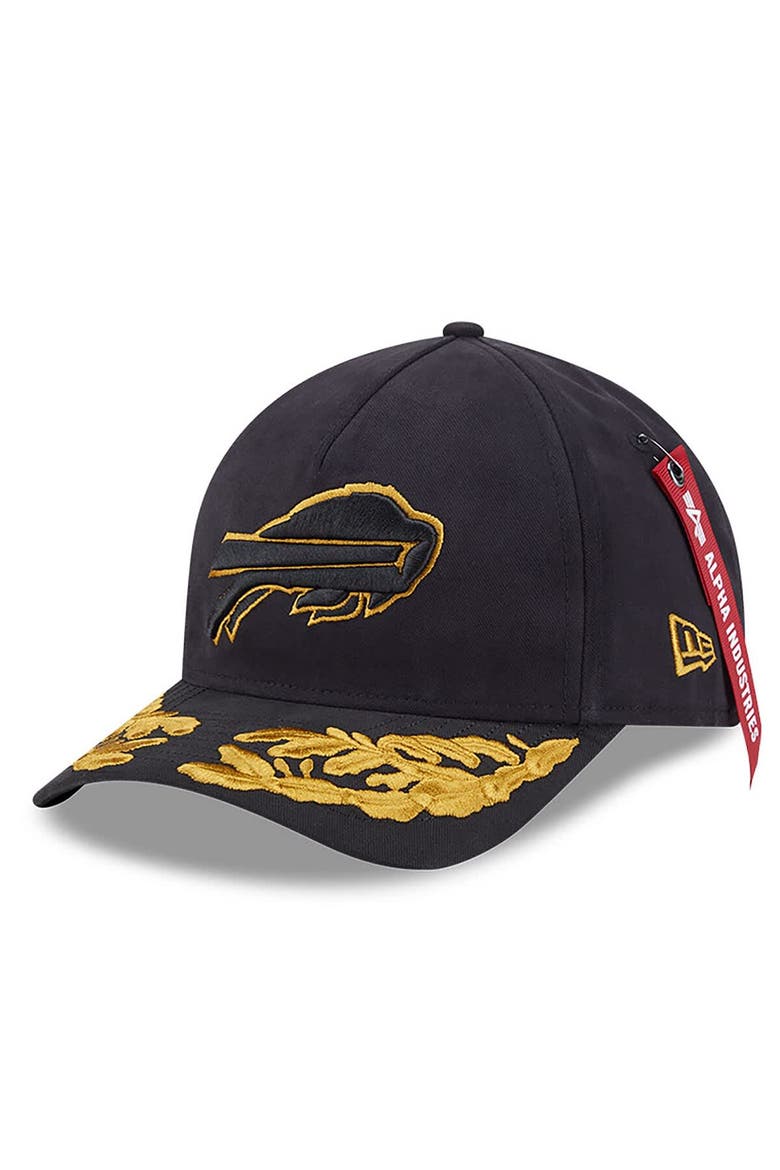 Men's New Era x Alpha Industries Black Buffalo Bills A-Frame 9FORTY ...