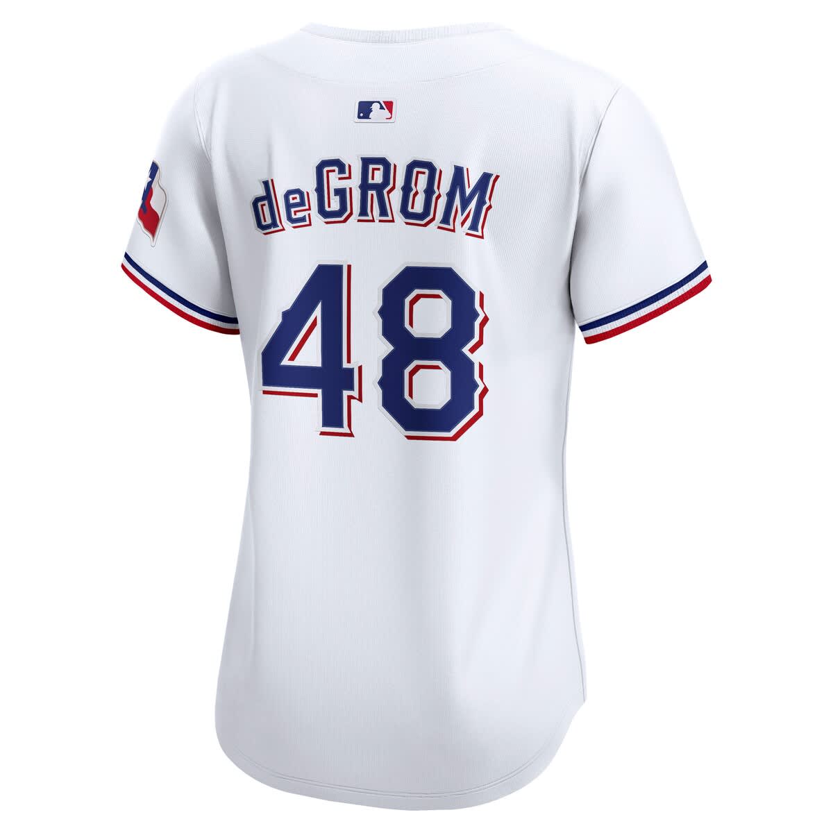 Nike Women's Nike Jacob deGrom White Texas Rangers Home Limited Player ...