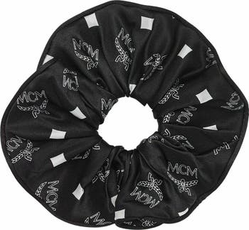 MCM Monogram Print Silk Scrunchie | Nordstrom