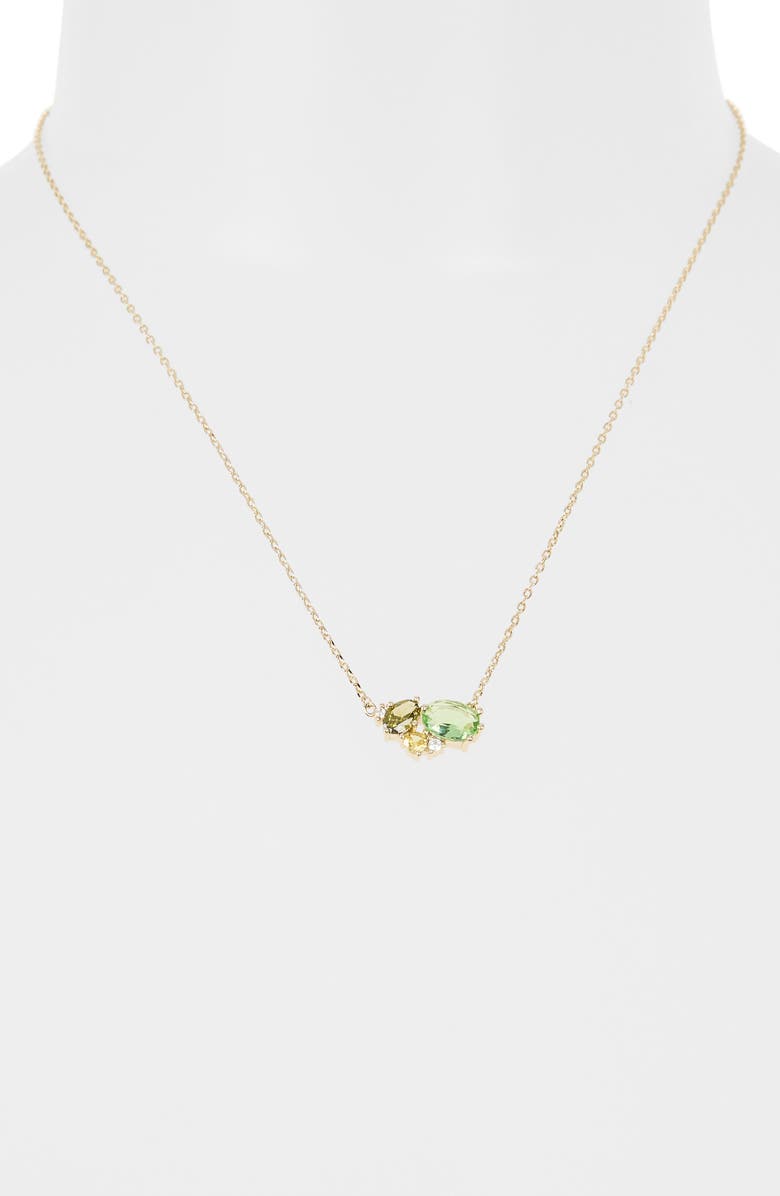 NORDSTROM RACK Cubic Zirconia Cluster Pendant Necklace | Nordstromrack