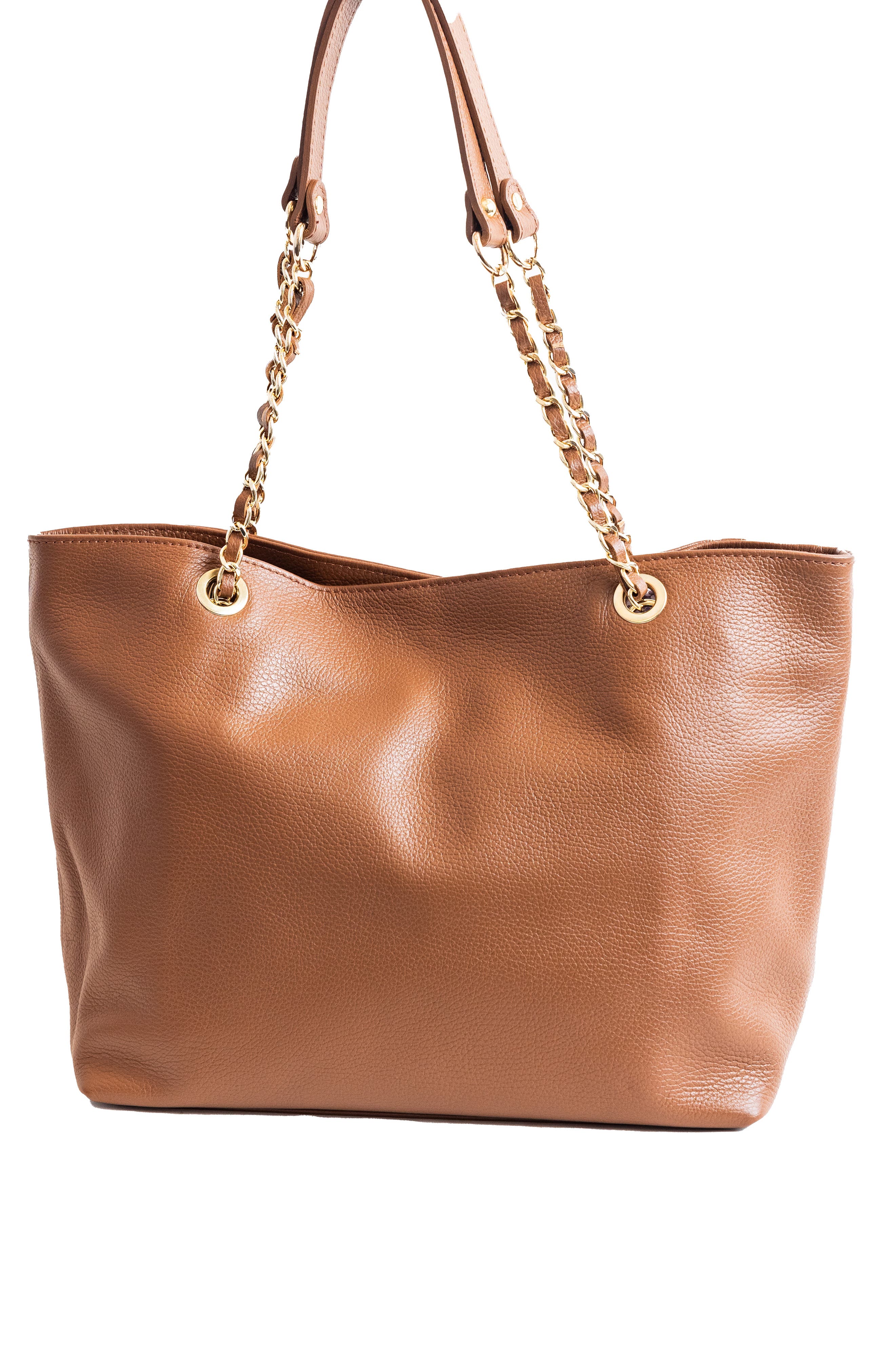 Persaman New York Chain Trim Leather Tote Bag | Nordstromrack