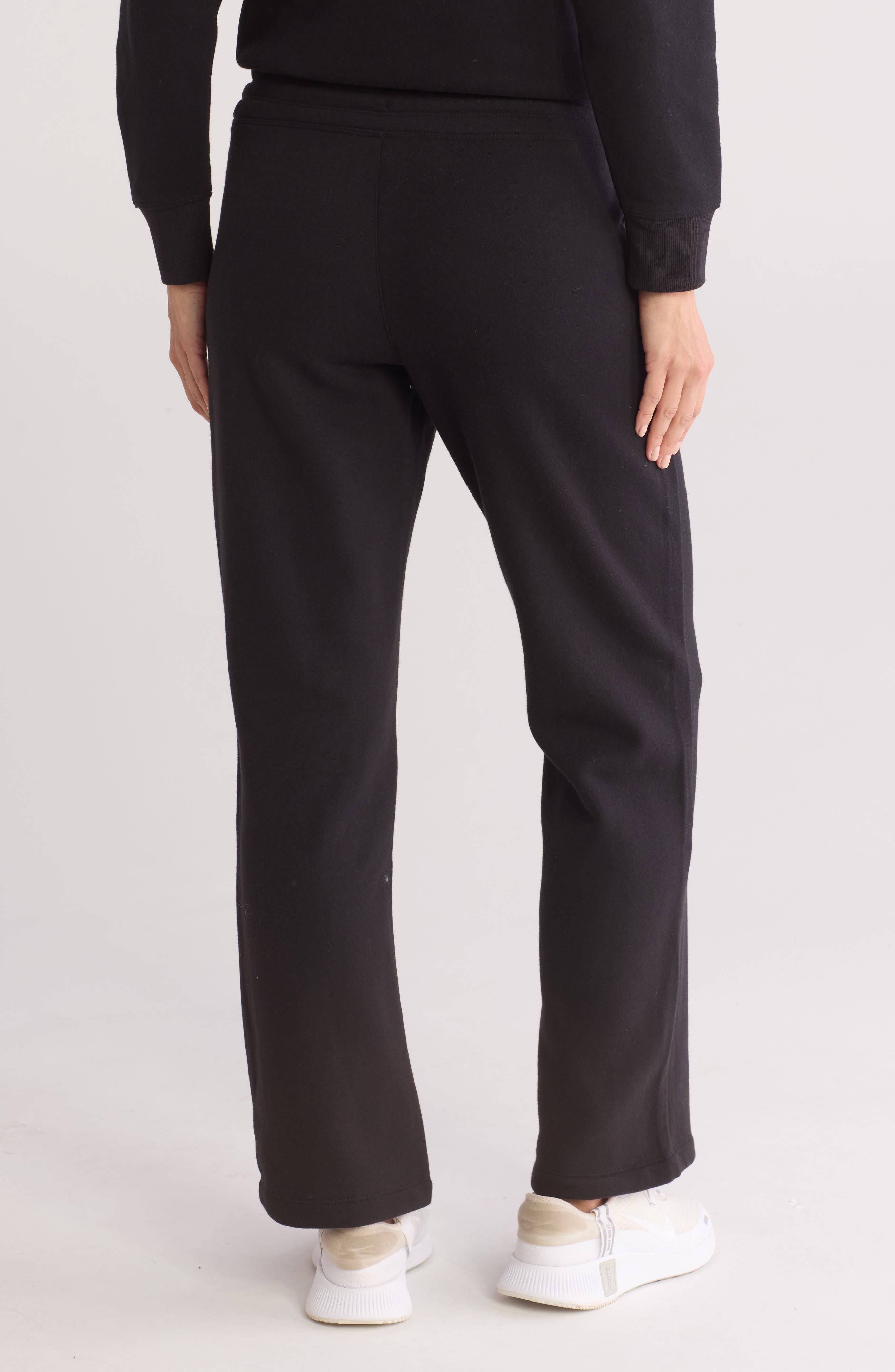 DKNY Logo Patch Wide Leg Sweatpants | Nordstromrack
