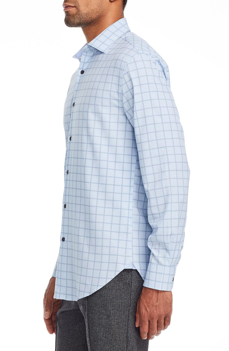 W.R.K Slim Fit Broken Check Performance Stretch Dress Shirt | Nordstromrack