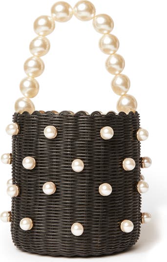 BTB Los Angeles Chloe Rattan Bucket Bag | Nordstrom