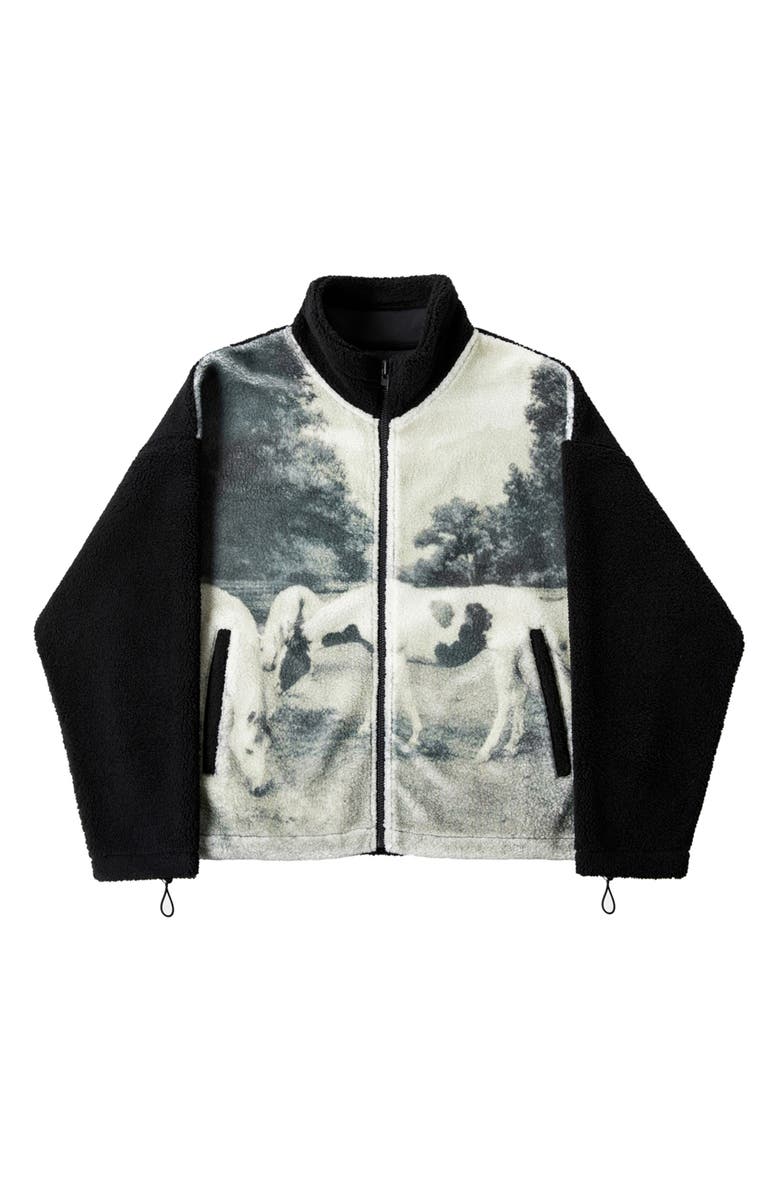 Profound Horses Oversize Fleece Jacket | Nordstromrack